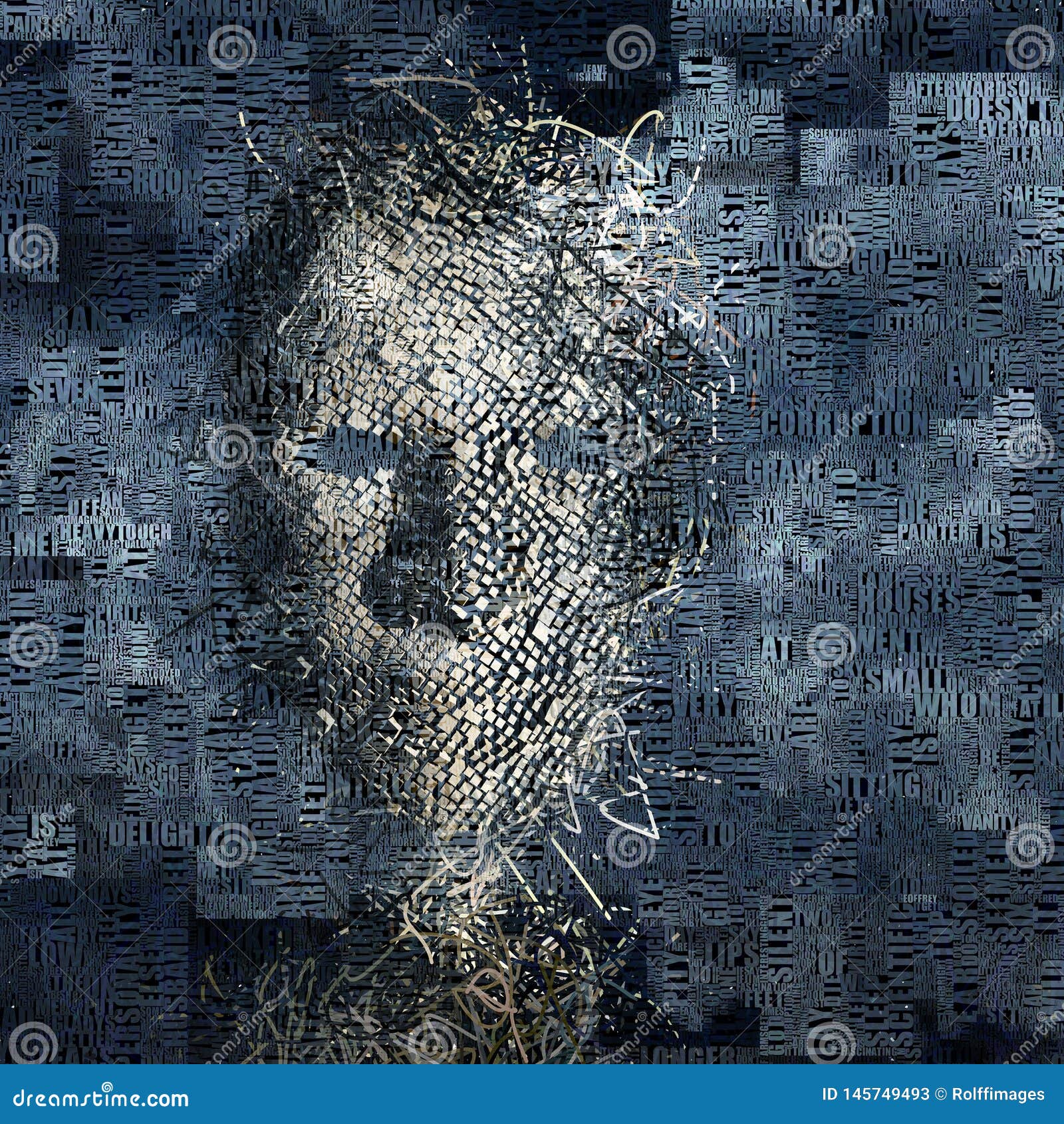 Face Apparition stock illustration. Illustration of cloud - 145749493