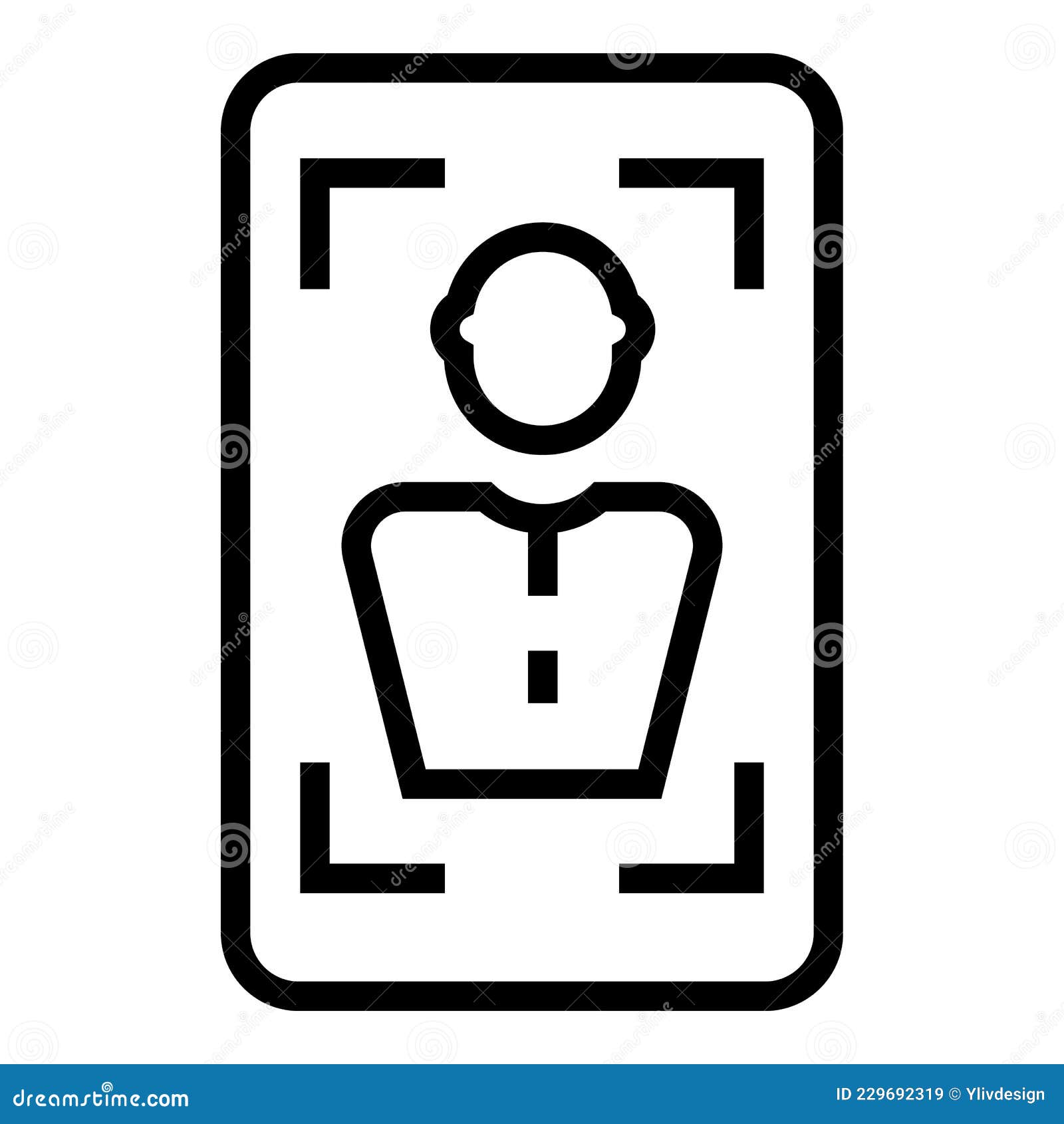 Recognition Of Identity Line Icon. Set Of Biometric Verification With ... Recognition Of Identity Line Icon. Set Of Biometric Verification With ...