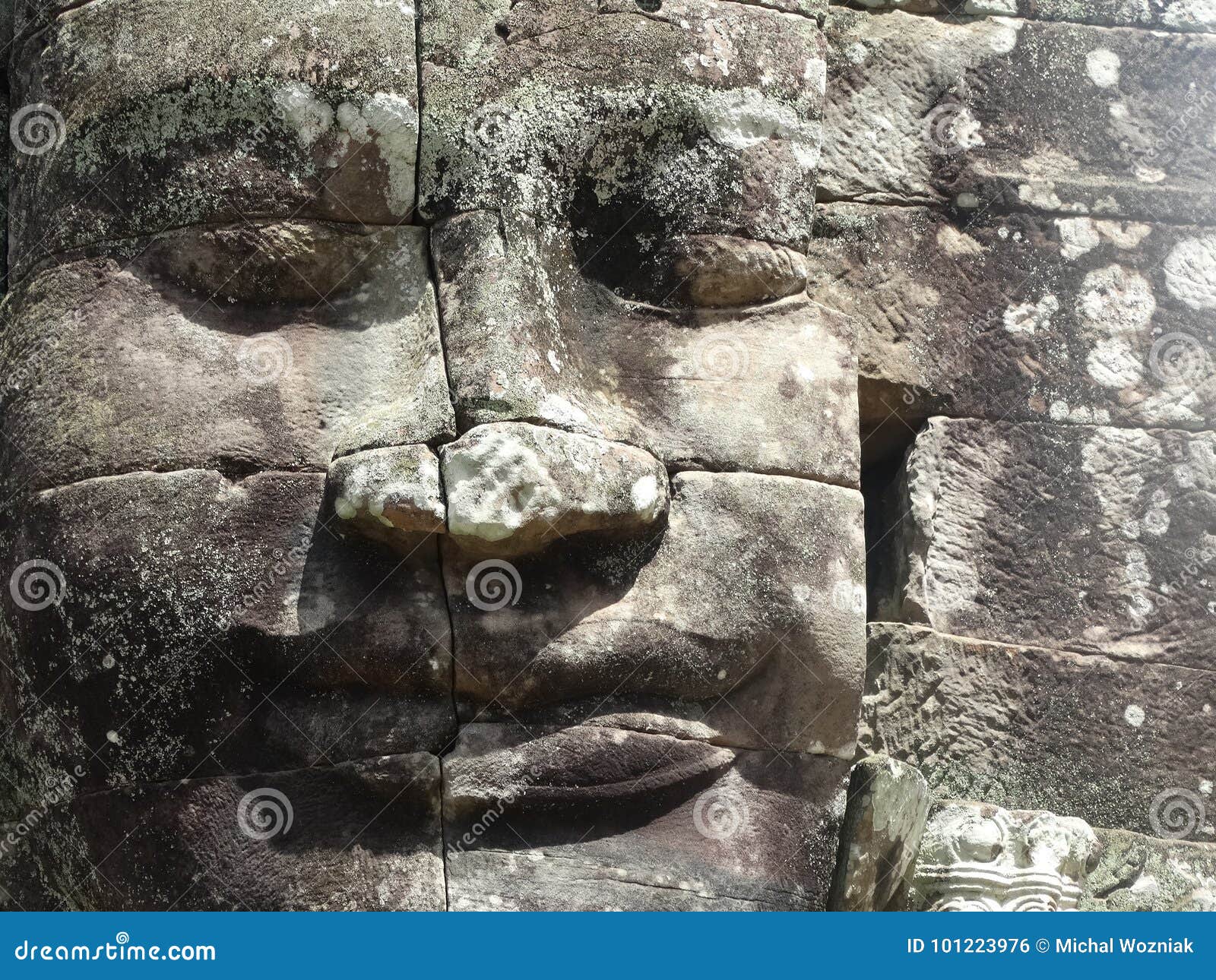 Angkor face stock photo. Image of horizontal, angkor - 101223976