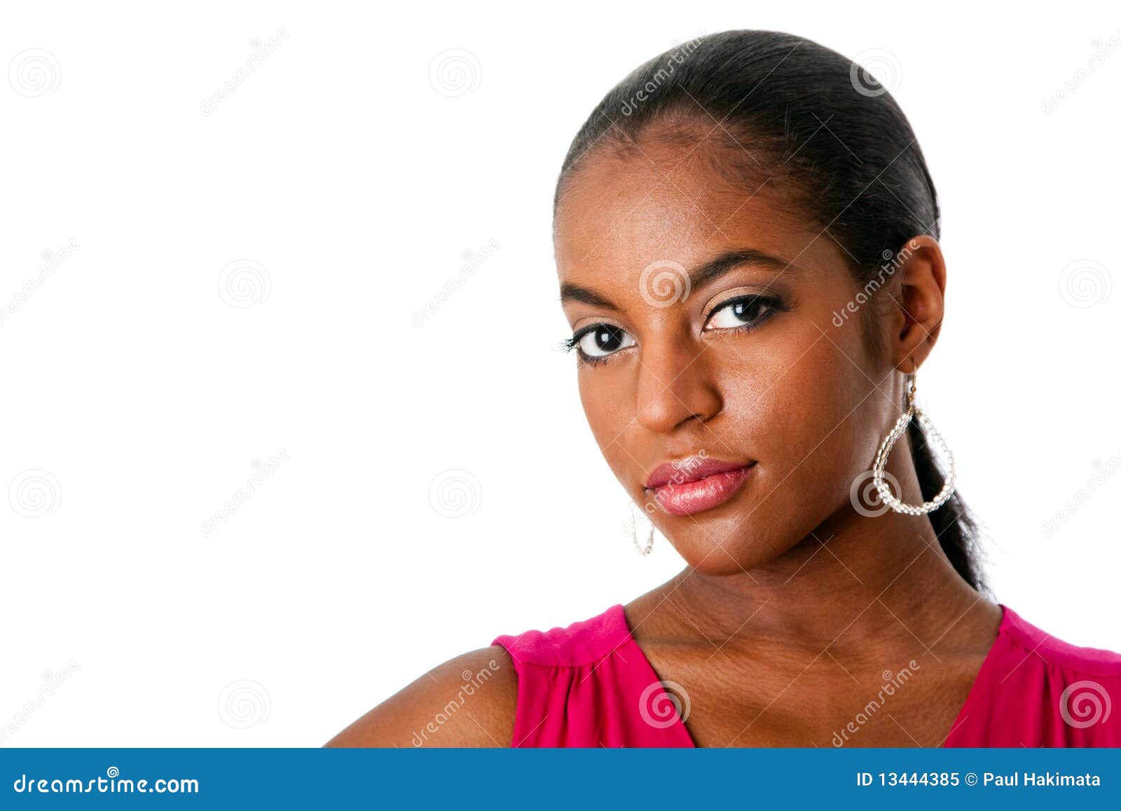 Face of Beautiful African Woman Stock Image - Image of american, oily ...