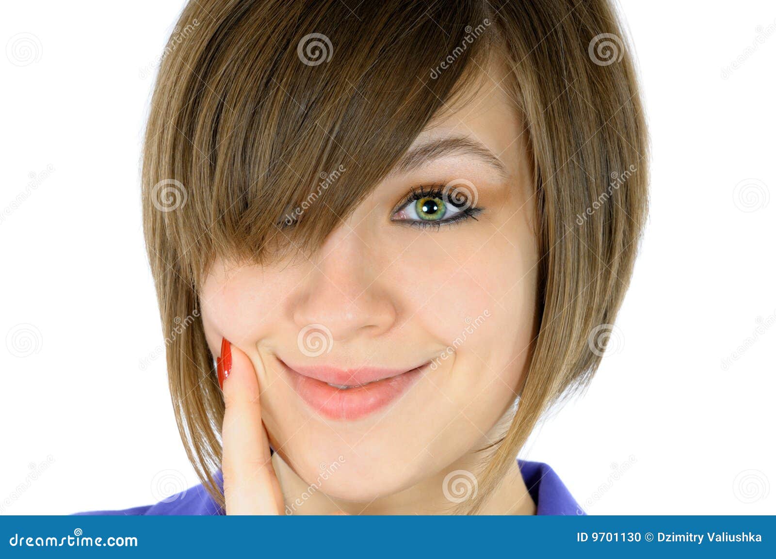 Face of Beautiful Charming Girl Stock Photo - Image of health ...