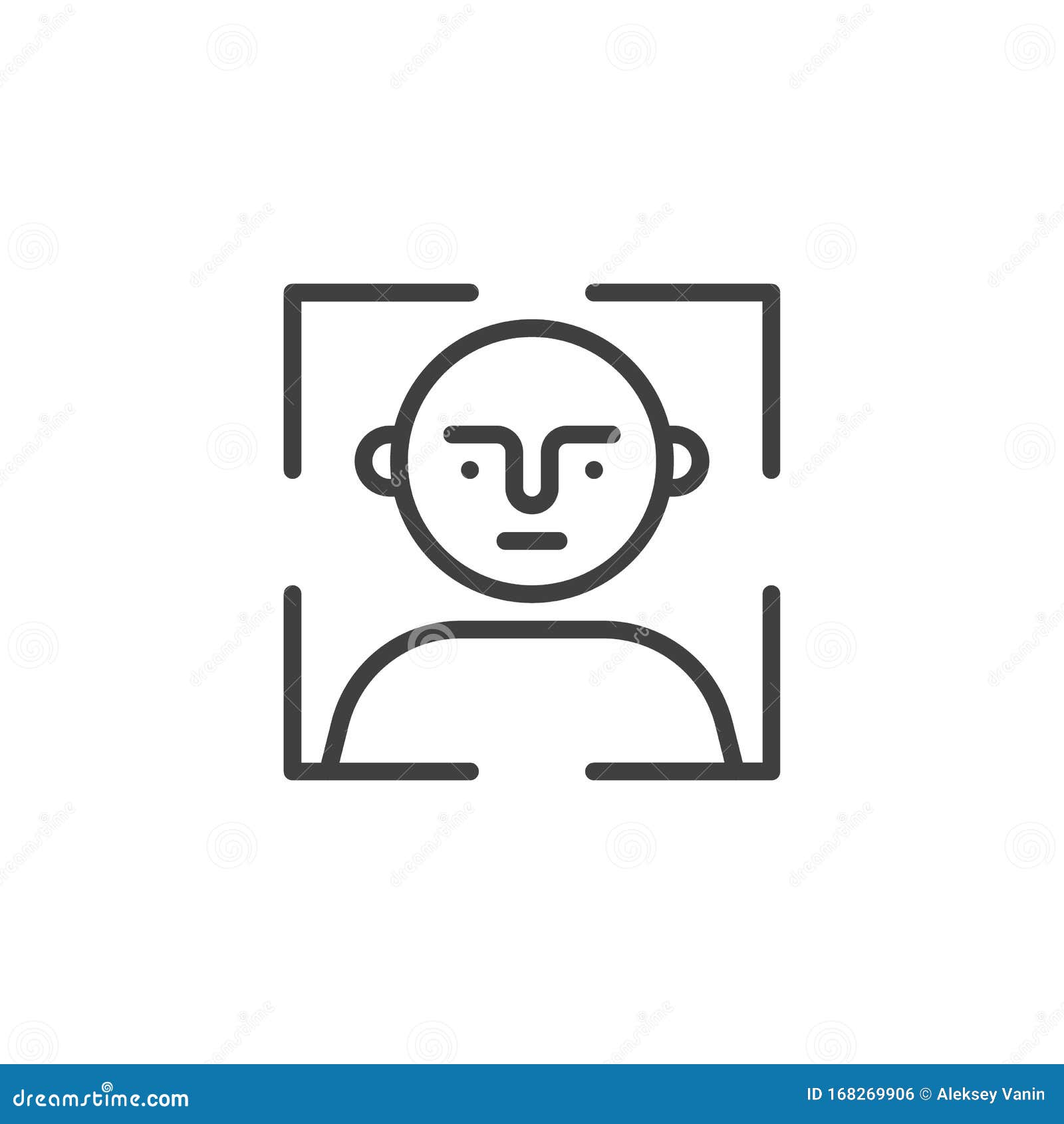 Identification Line Icons. Biometric Sensor, Face Recognition And ... Identification Line Icons. Biometric Sensor, Face Recognition And ...