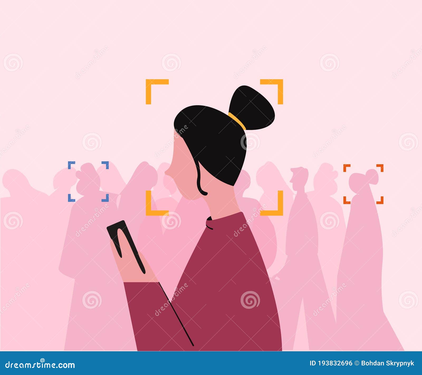 Face Biometric and Identity Recognition. Identification and Scanning ...