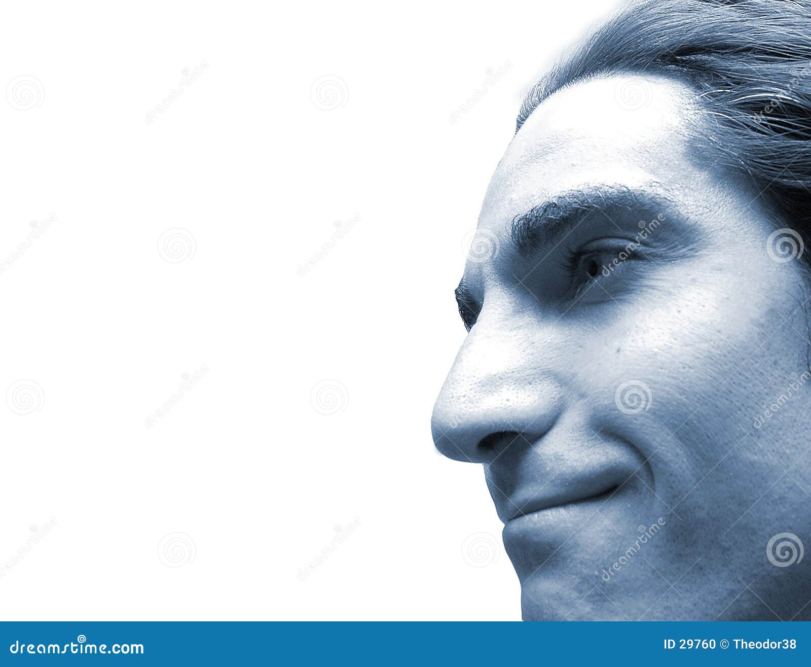 Face in blue stock photo. Image of money, white, smile, businessman - 29760