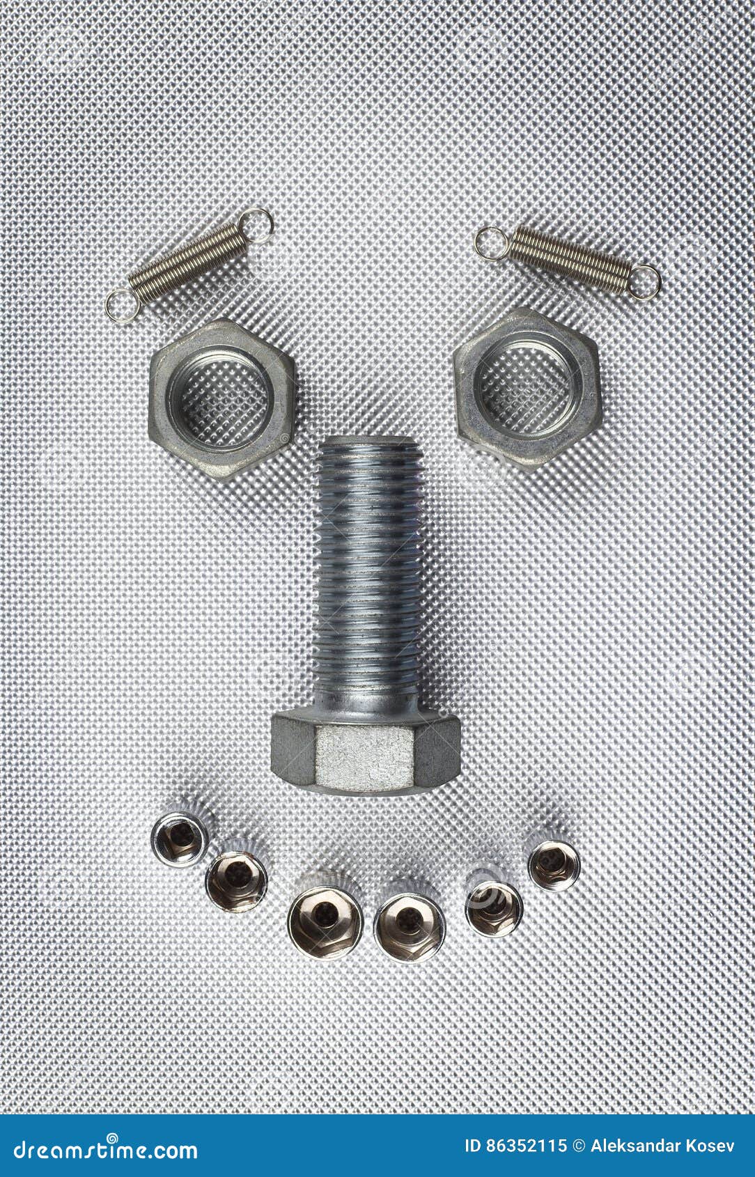 Face of bolt and nuts stock image. Image of construction - 86352115