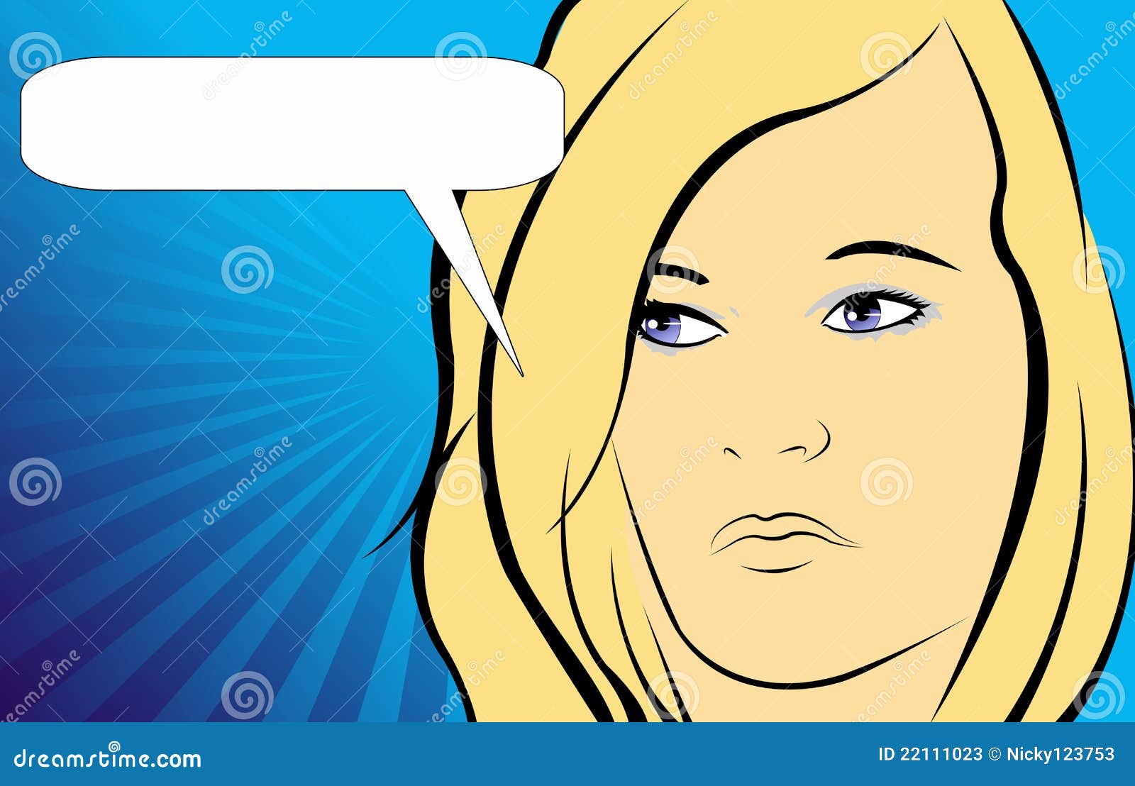 Face Bonita No Estilo Da Arte De PNF Ilustração Stock - Ilustração de ...