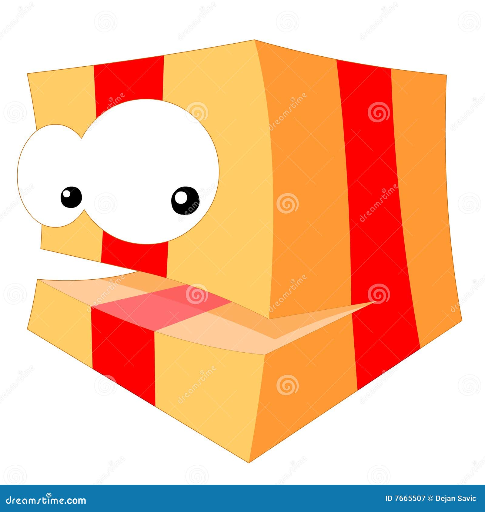 Face box stock illustration. Illustration of message, packet - 7665507