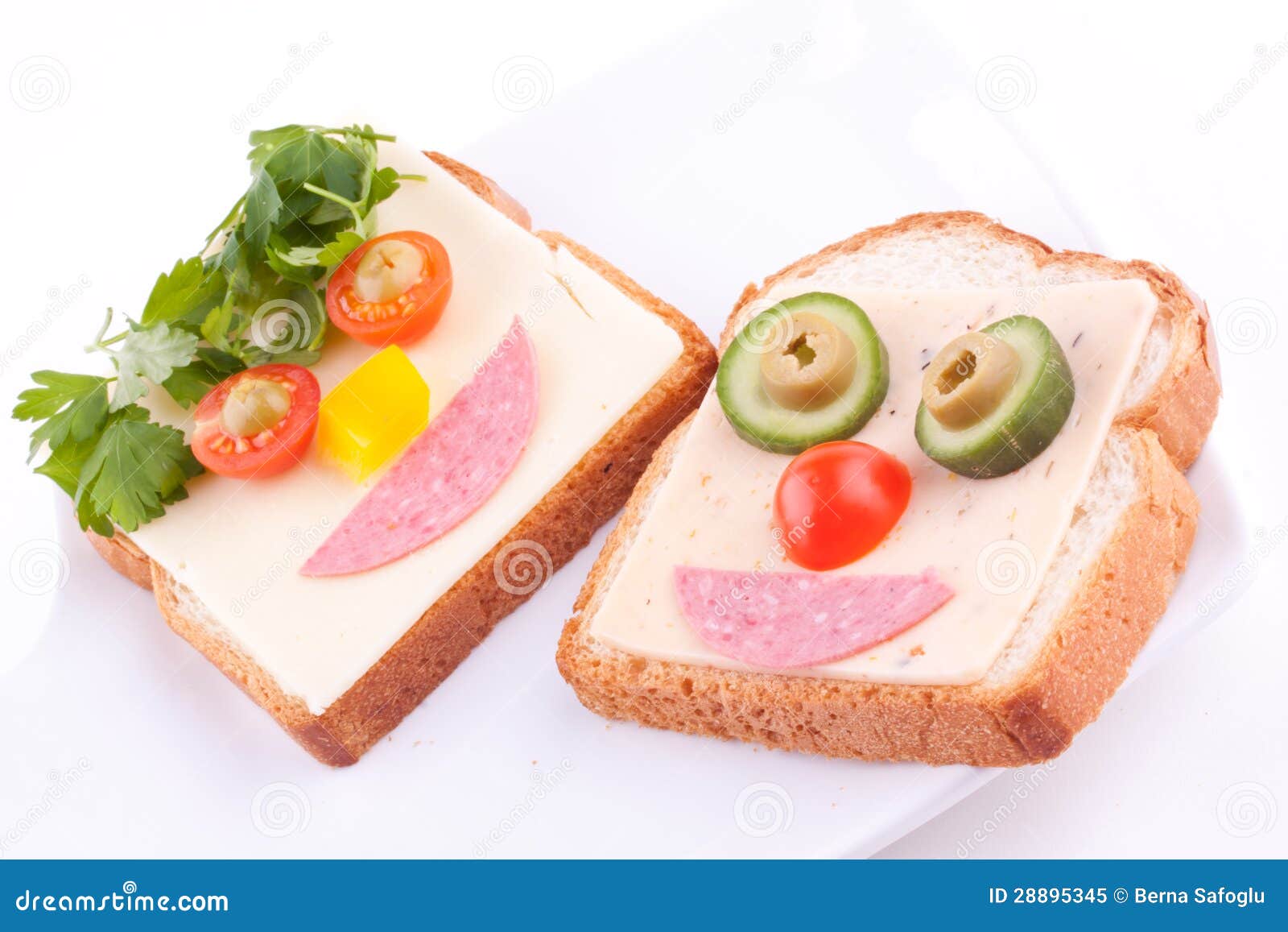 Face on bread stock image. Image of healthy, colour, salami - 28895345