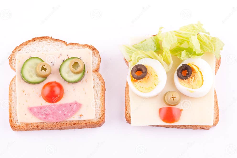 Face on bread stock image. Image of face, eating, vegetable - 28895399
