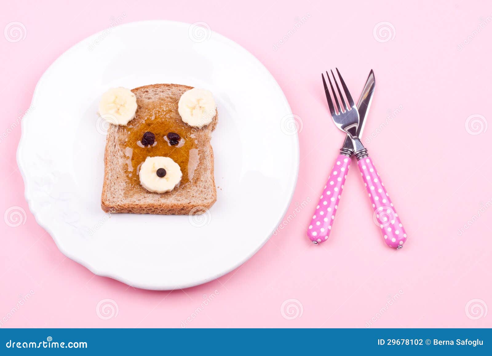 Face on Bread for Breakfast Stock Photo - Image of face, shaped: 29678102