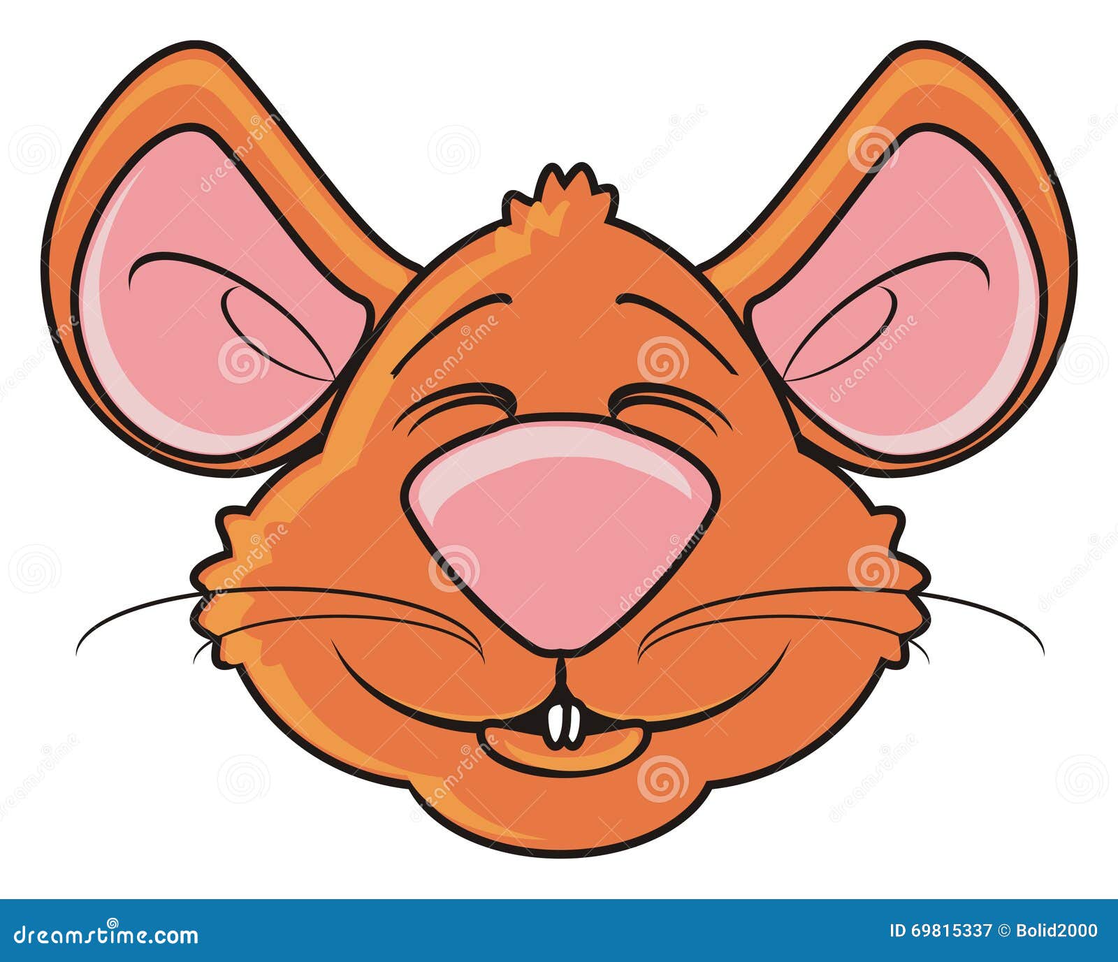 Face brown mouse stock illustration. Illustration of kind - 69815337