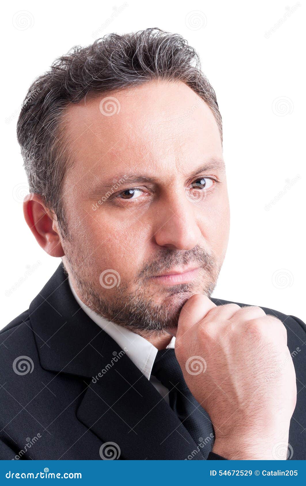 Face of a Business Manager or Entrepreneur Stock Image - Image of ...