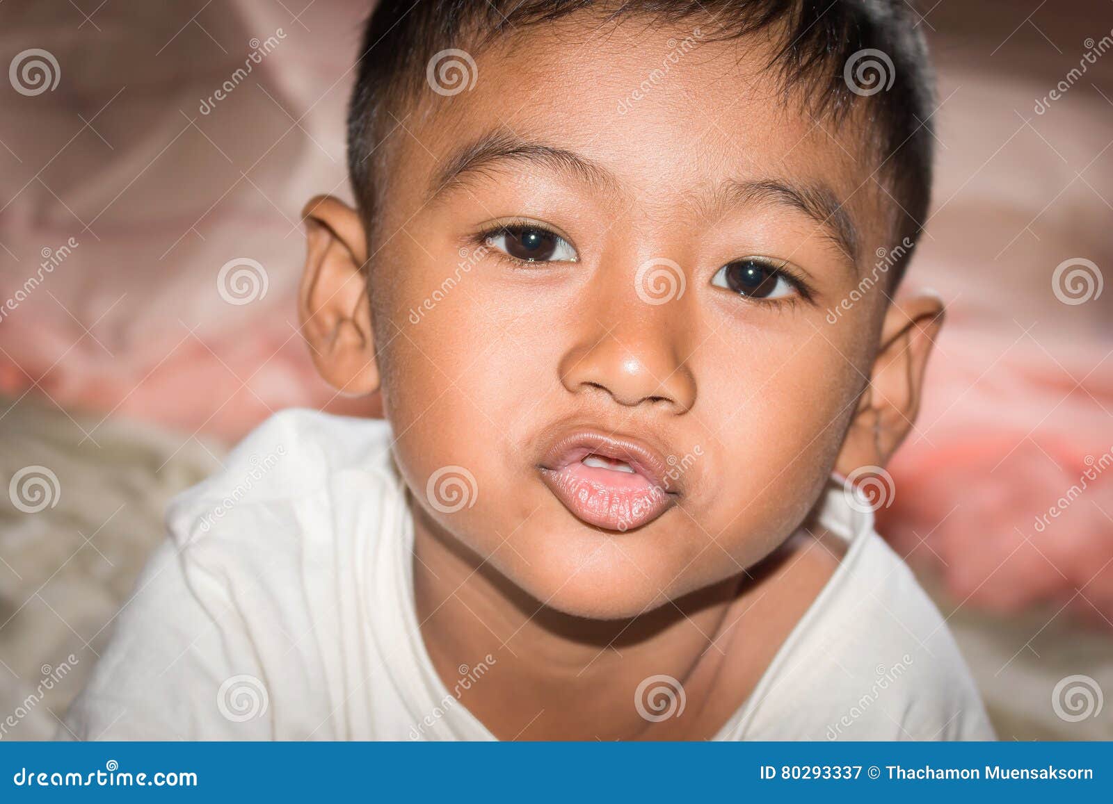 Face Child Little Boy Look Camera Stock Image - Image of child, camera ...