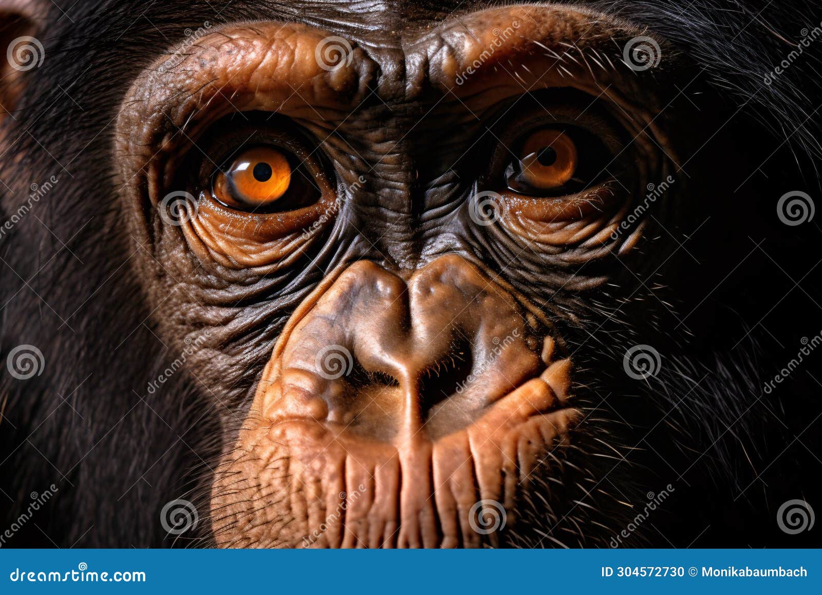 Face of chimpanzee ape stock illustration. Illustration of wildlife ...