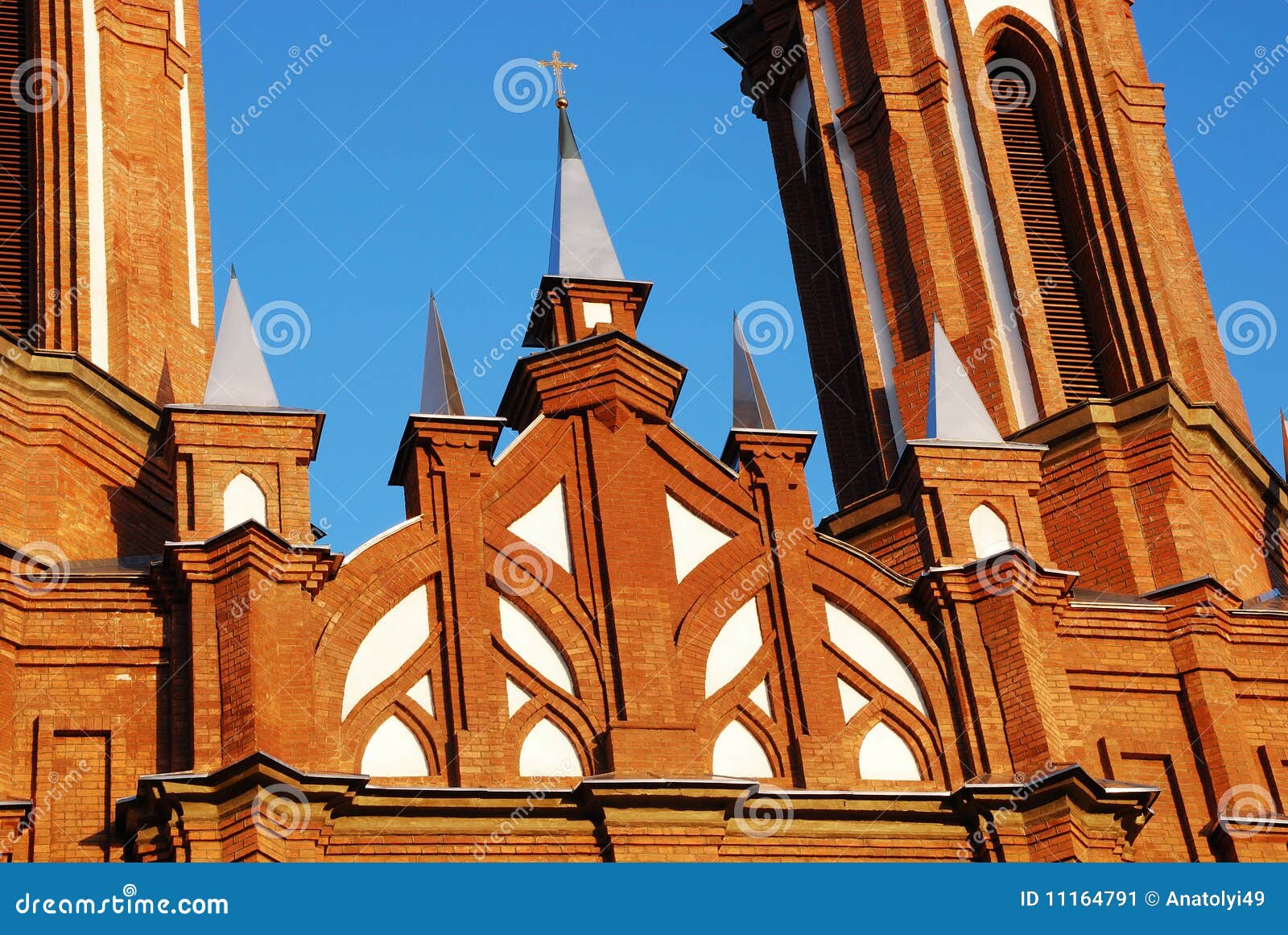 The face of church stock image. Image of brick, roman - 11164791