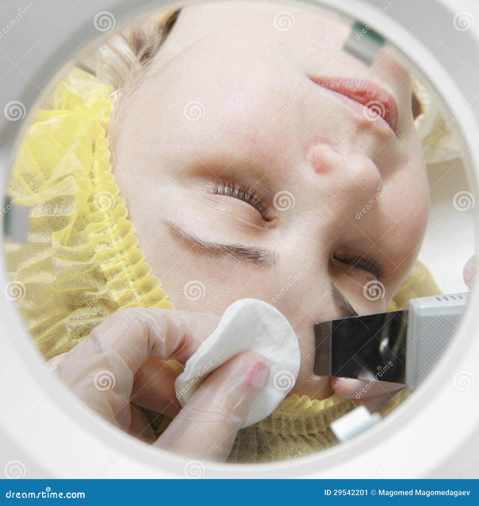 Face cleaning procedure stock image. Image of beautician - 29542201