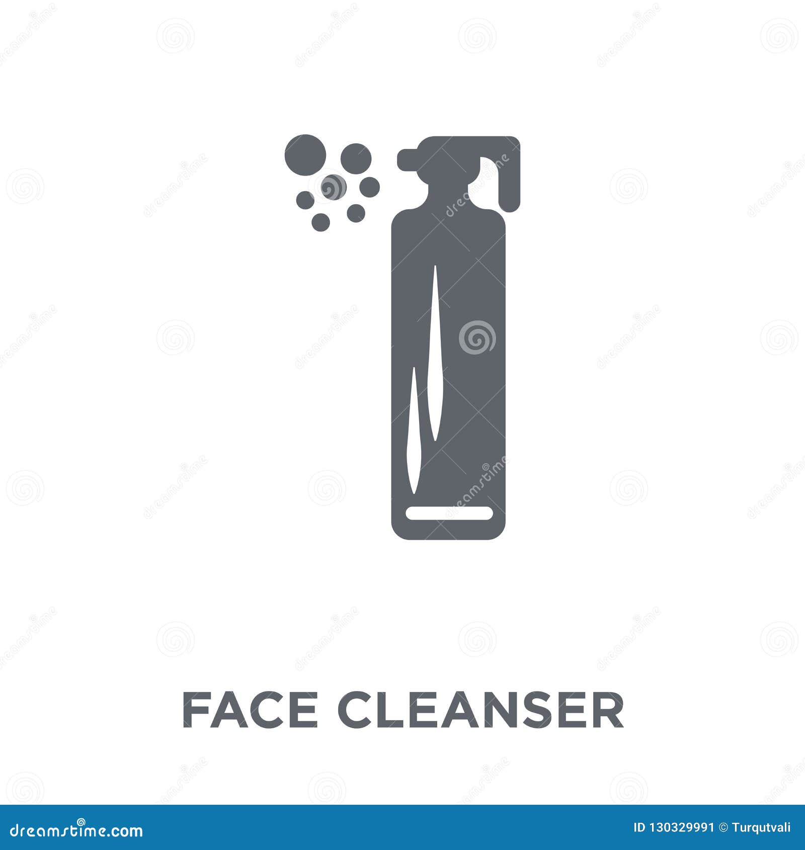 Face Cleanser Icon from Collection. Stock Vector - Illustration of ...