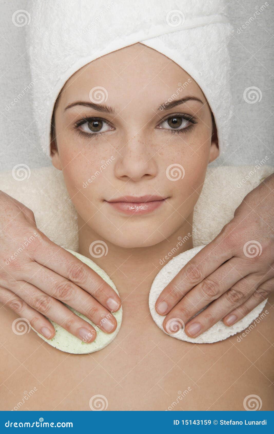 Face Cleansing stock image. Image of caucasian, care - 15143159