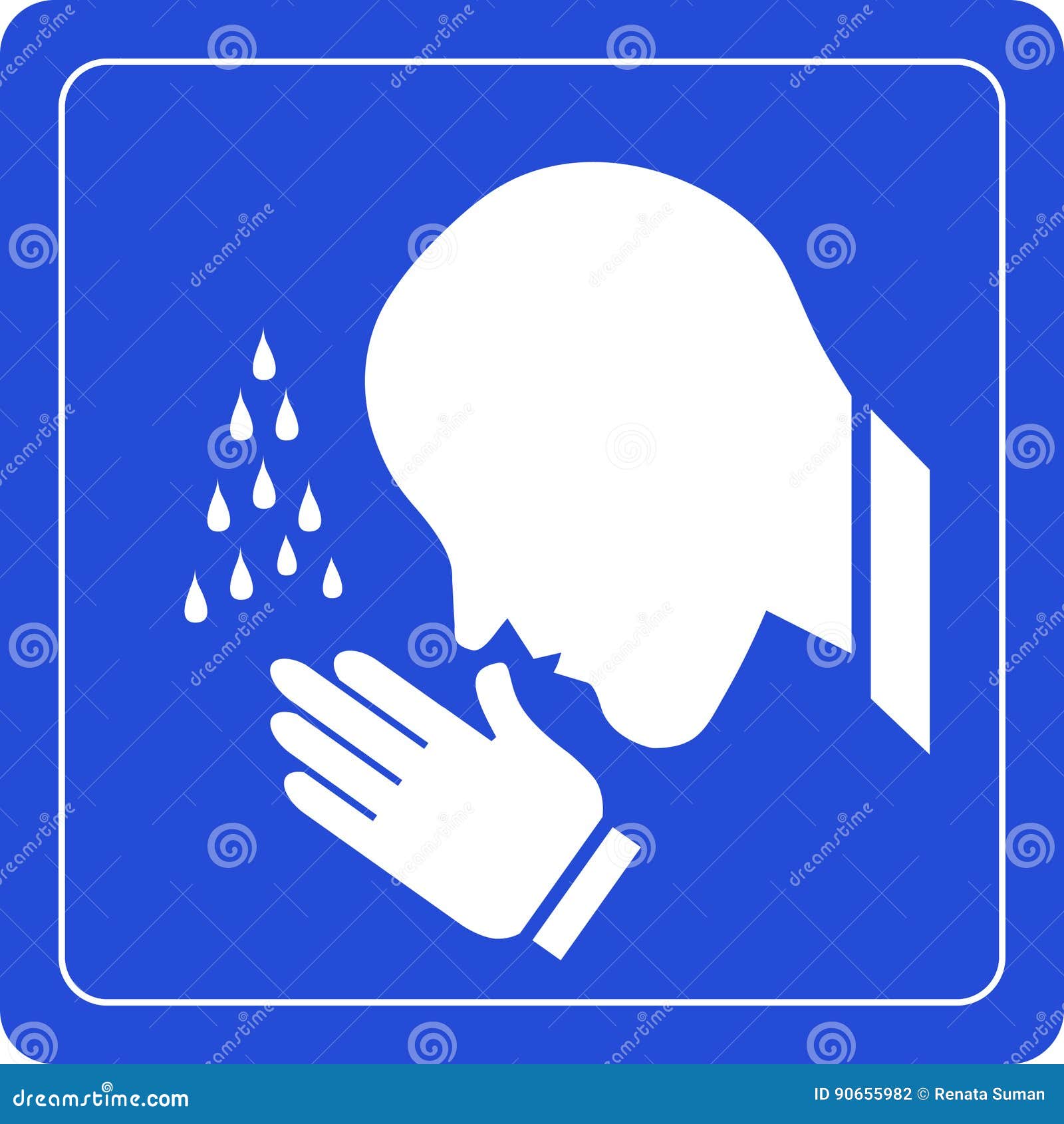 Face cleansing sign stock vector. Illustration of cleansing - 90655982