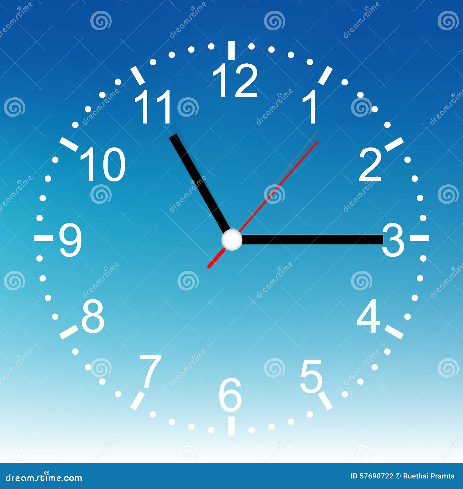 Face Clock Number Design Background. Stock Vector - Illustration of ...