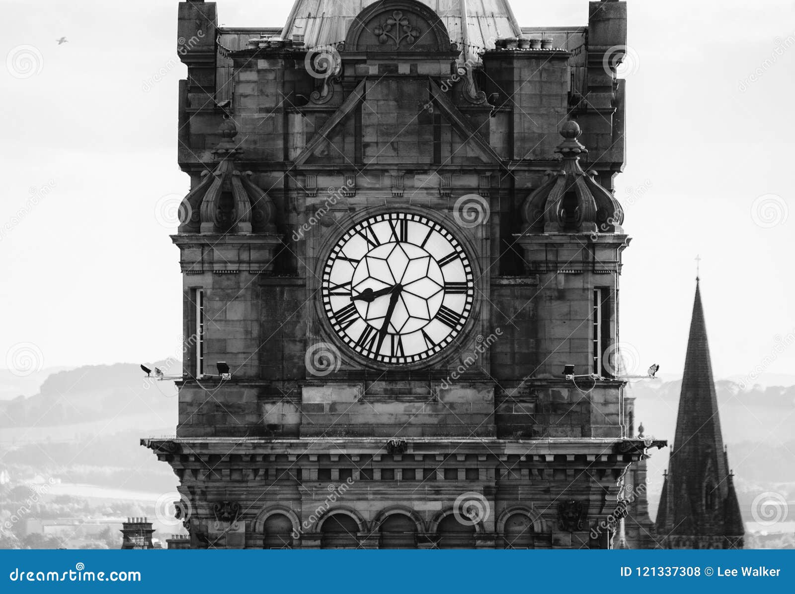 Close up of a Clock Tower stock photo. Image of building - 121337308