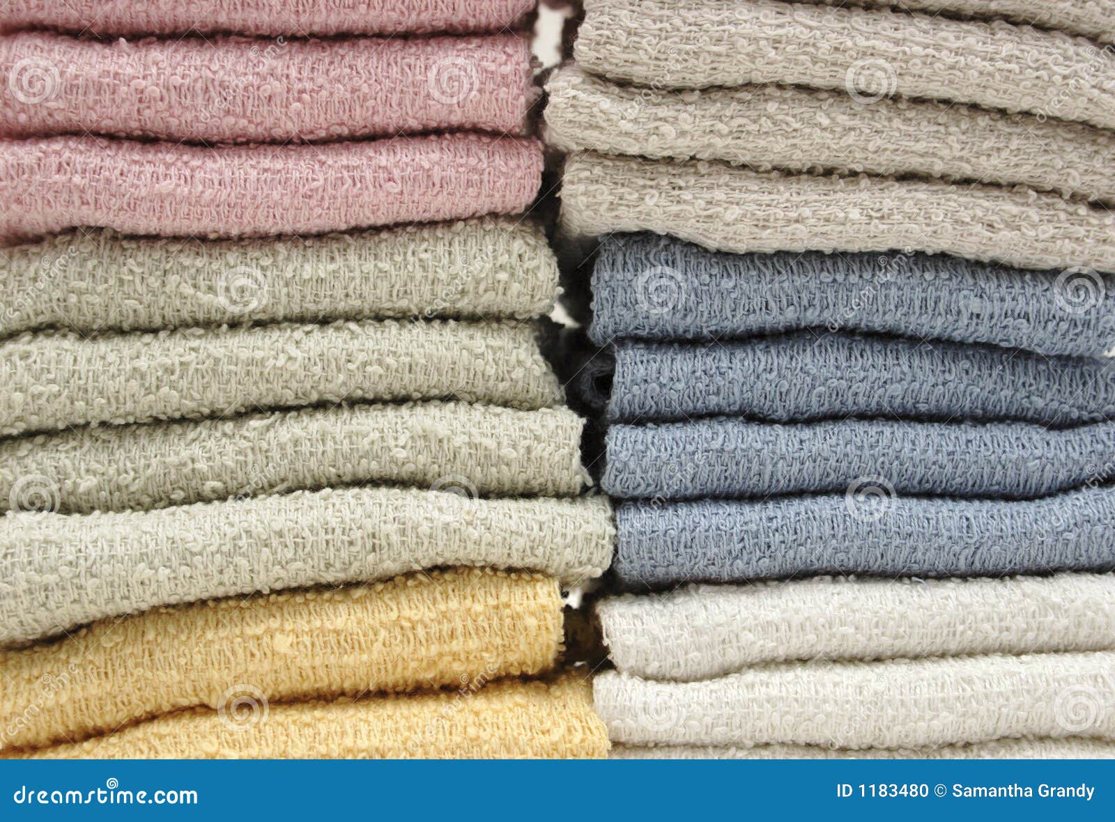 Face Cloths Stacked stock photo. Image of yellow, bath - 1183480
