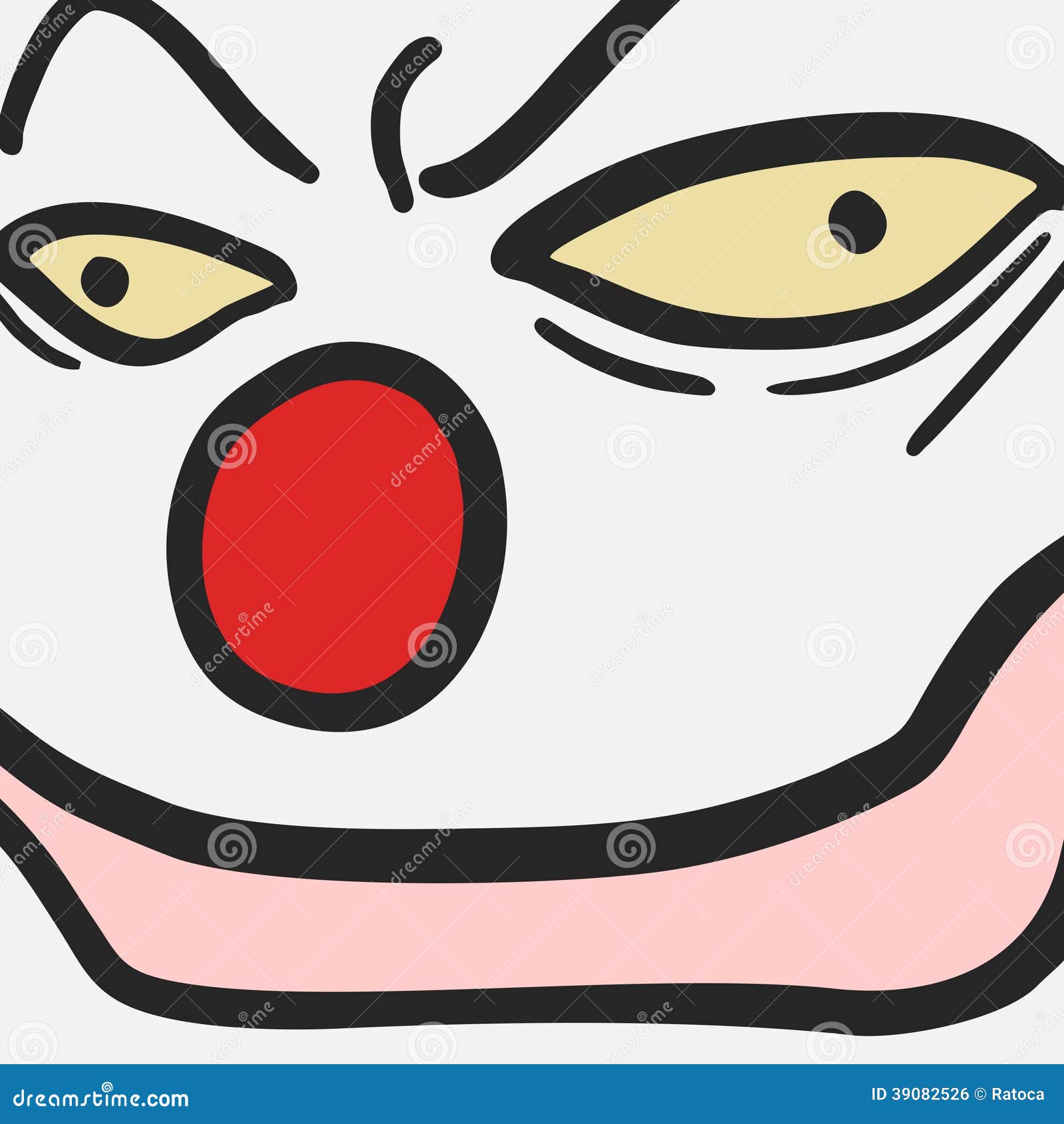 Puppeteer With Clown Puppet In Red Clothes. Raster Illustration In Flat ...