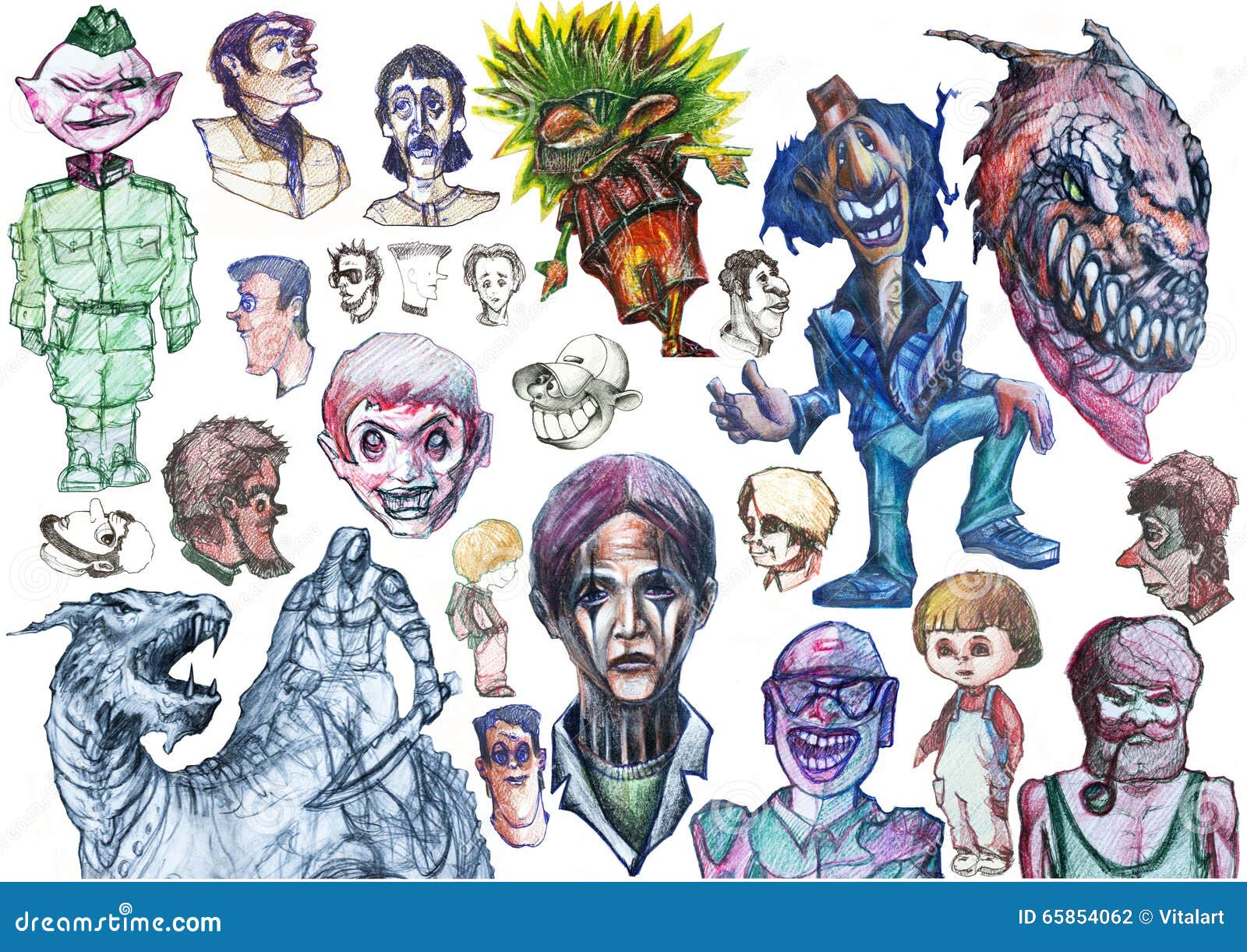 Face collection stock illustration. Illustration of parts - 65854062