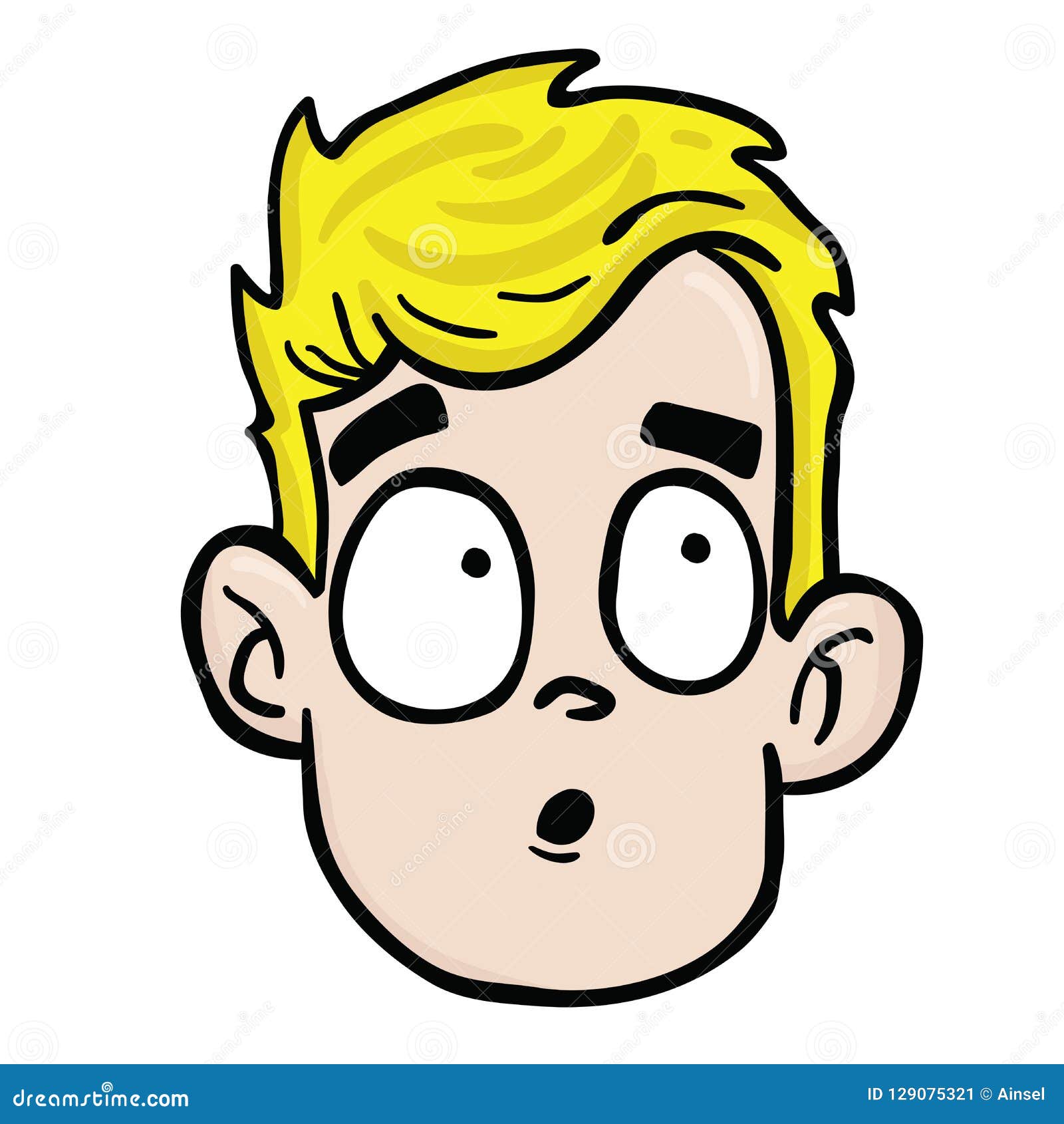 Face confused stock illustration. Illustration of caught - 129075321 Face confused stock illustration. Illustration of caught - 129075321