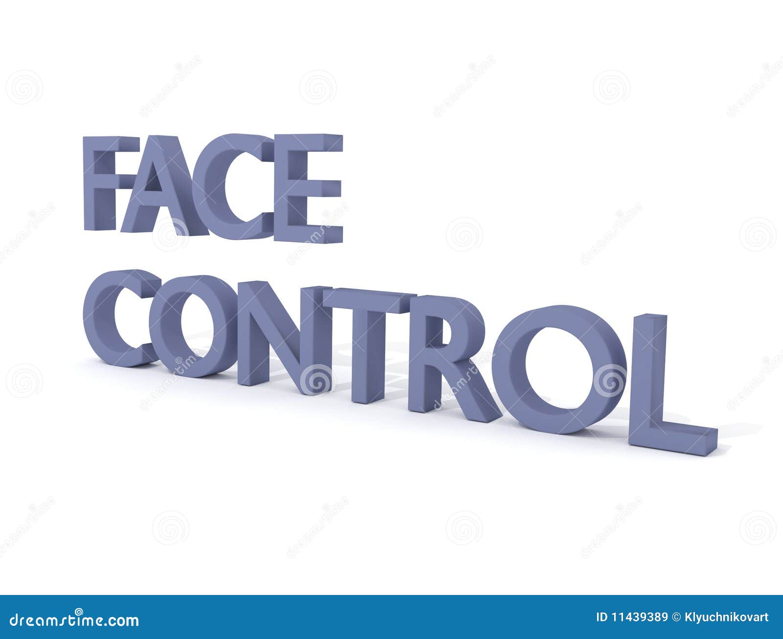 Face Control stock illustration. Illustration of control - 11439389