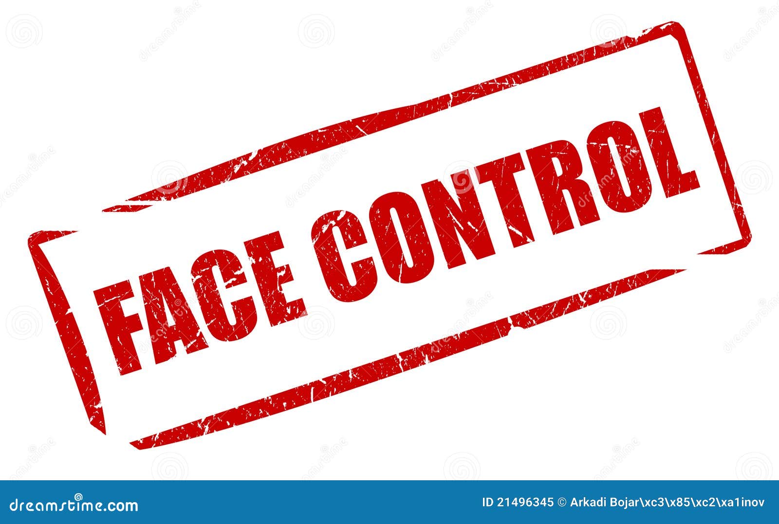 Face control stamp stock illustration. Illustration of club - 21496345
