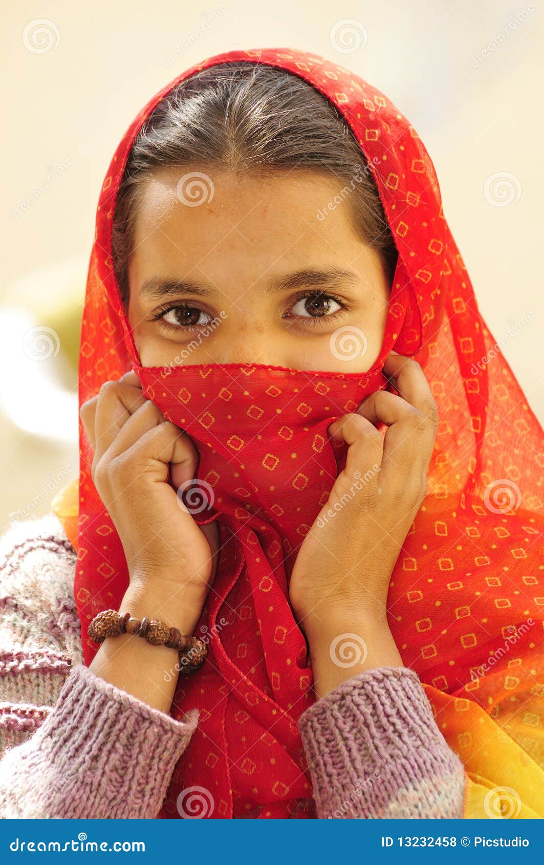 Face covered girl stock photo. Image of poor, face, beauty - 13232458