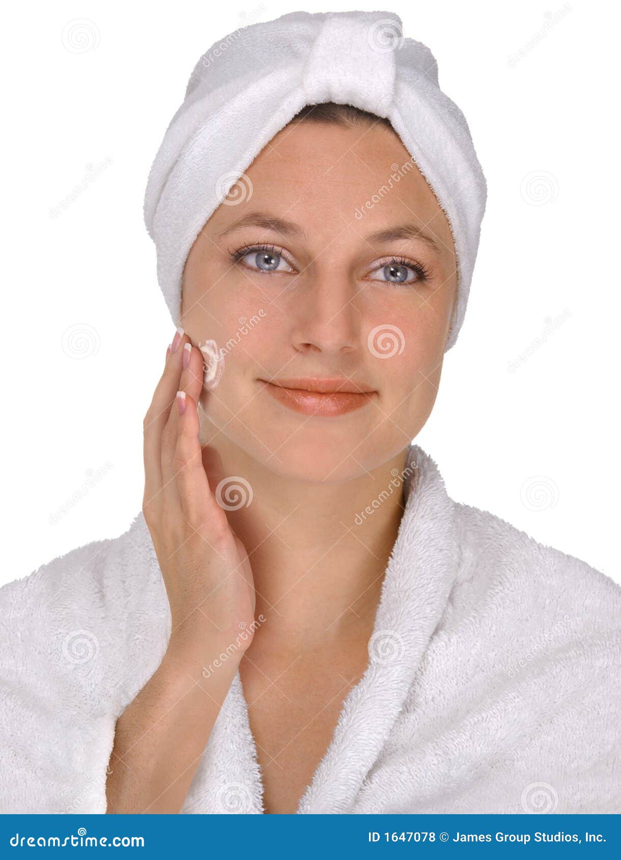 Face cream stock photo. Image of hydration, bathrobe, hydrating - 1647078