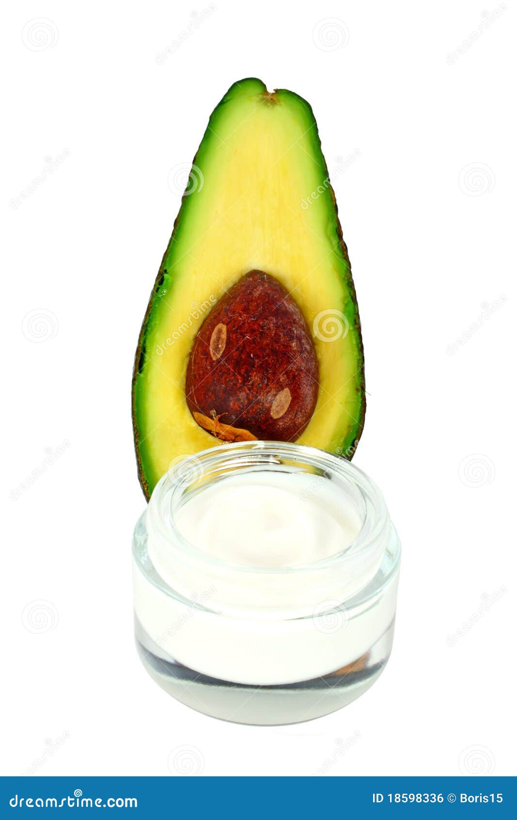 Face cream of avocado stock photo. Image of moisturizer - 18598336