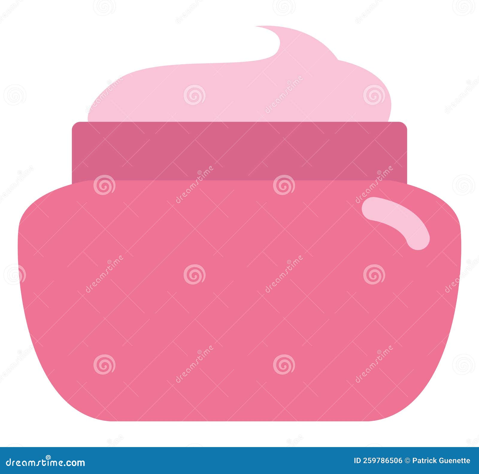 Face cream, icon stock vector. Illustration of concealer - 259786506
