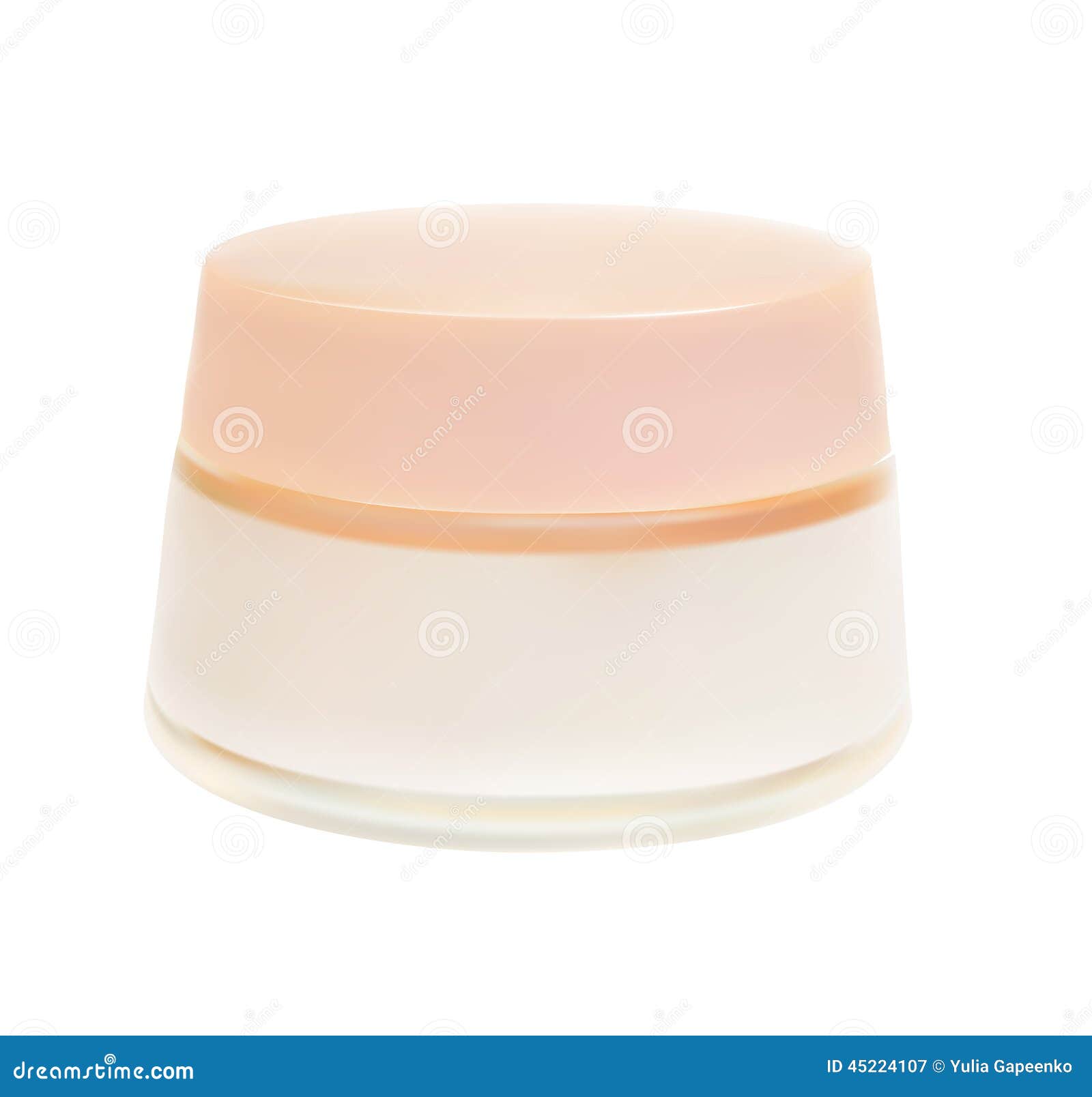 Face Cream Isolated on White Background Vector Stock Vector ...