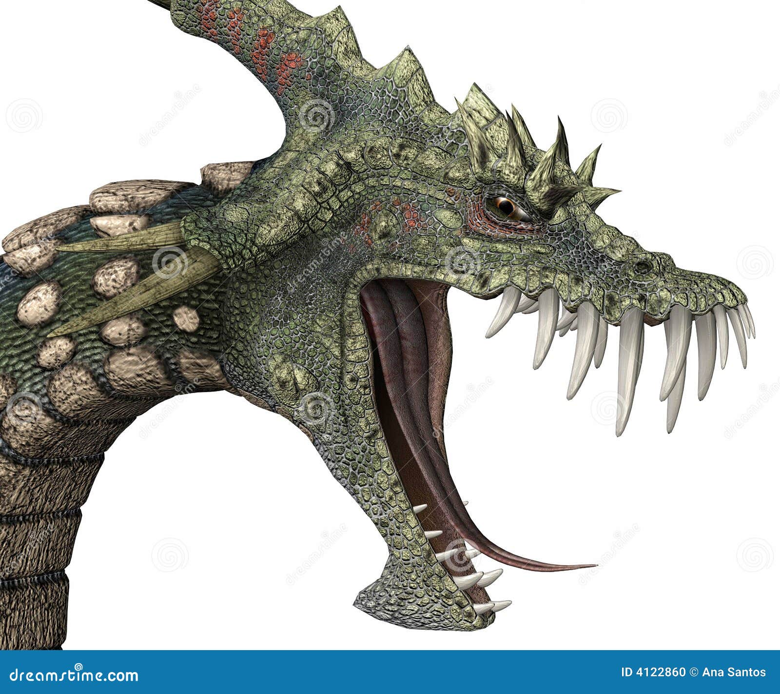 Face of a Creature stock illustration. Illustration of satan - 4122860