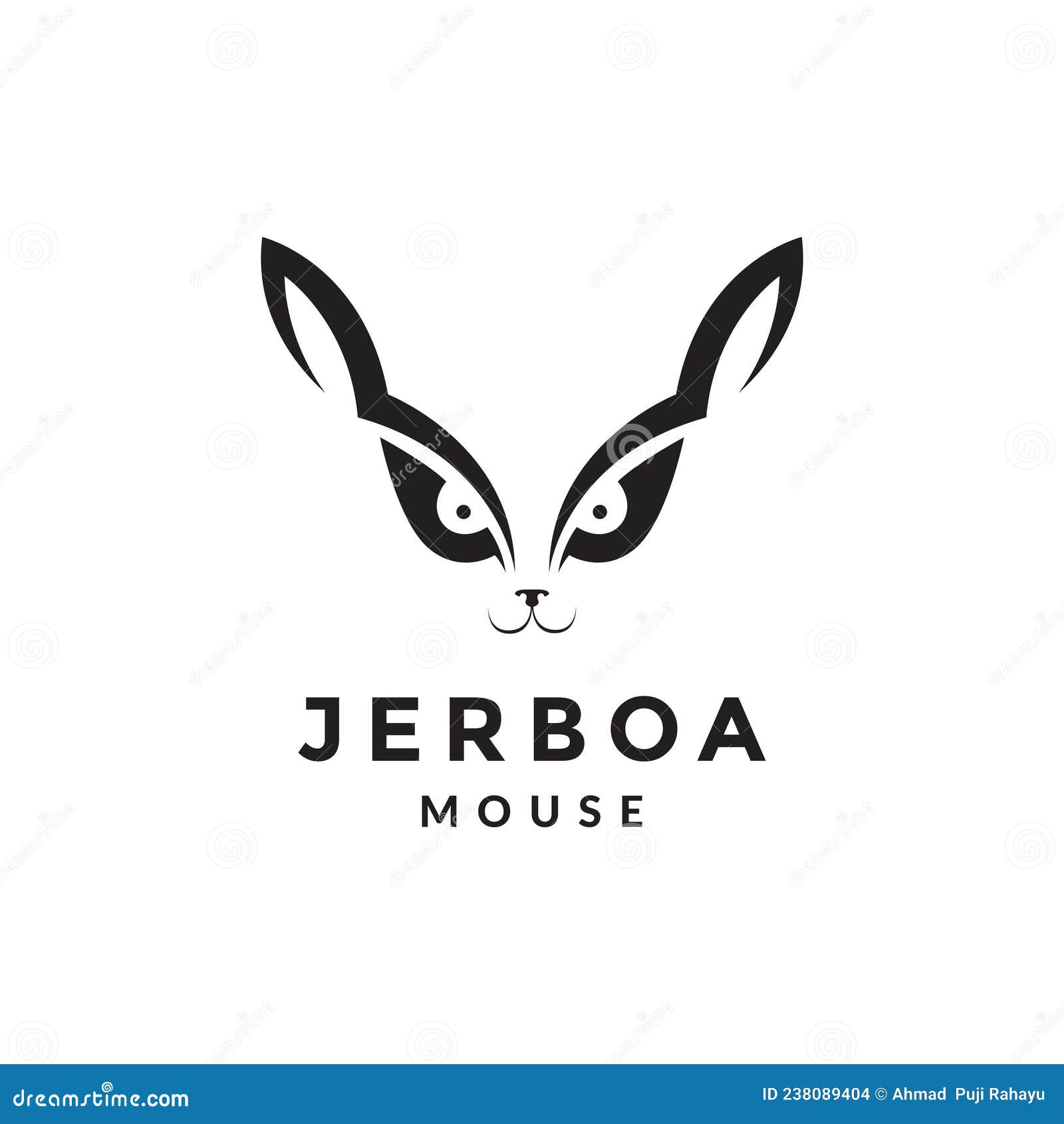 Face Cute Jerboa Mouse Logo Design Vector Graphic Symbol Icon ...