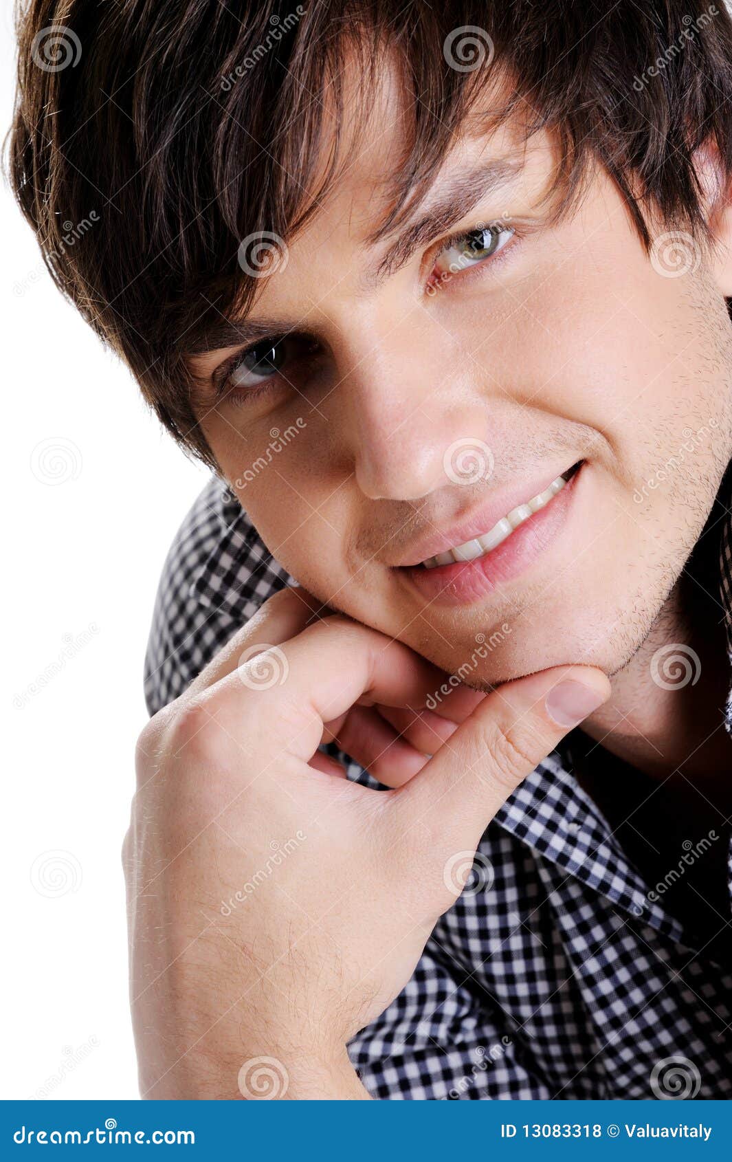 Face of a cute man stock photo. Image of close, fashion - 13083318
