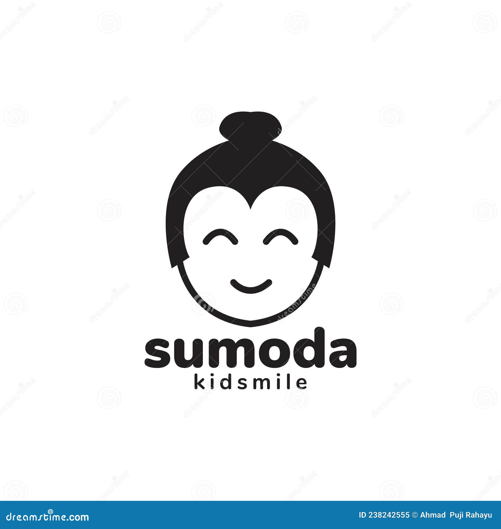 Cute Sumo Chibi Illustration Cartoon Vector | CartoonDealer.com #236432551