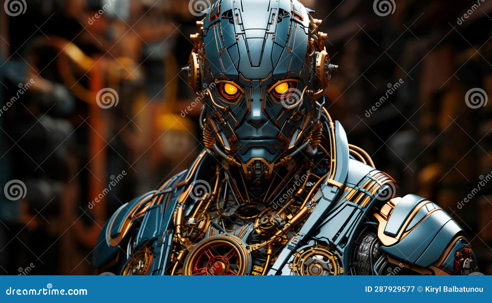 Robot Man, Male Cyborg, Technology Characters, Flat Humanoid From ...
