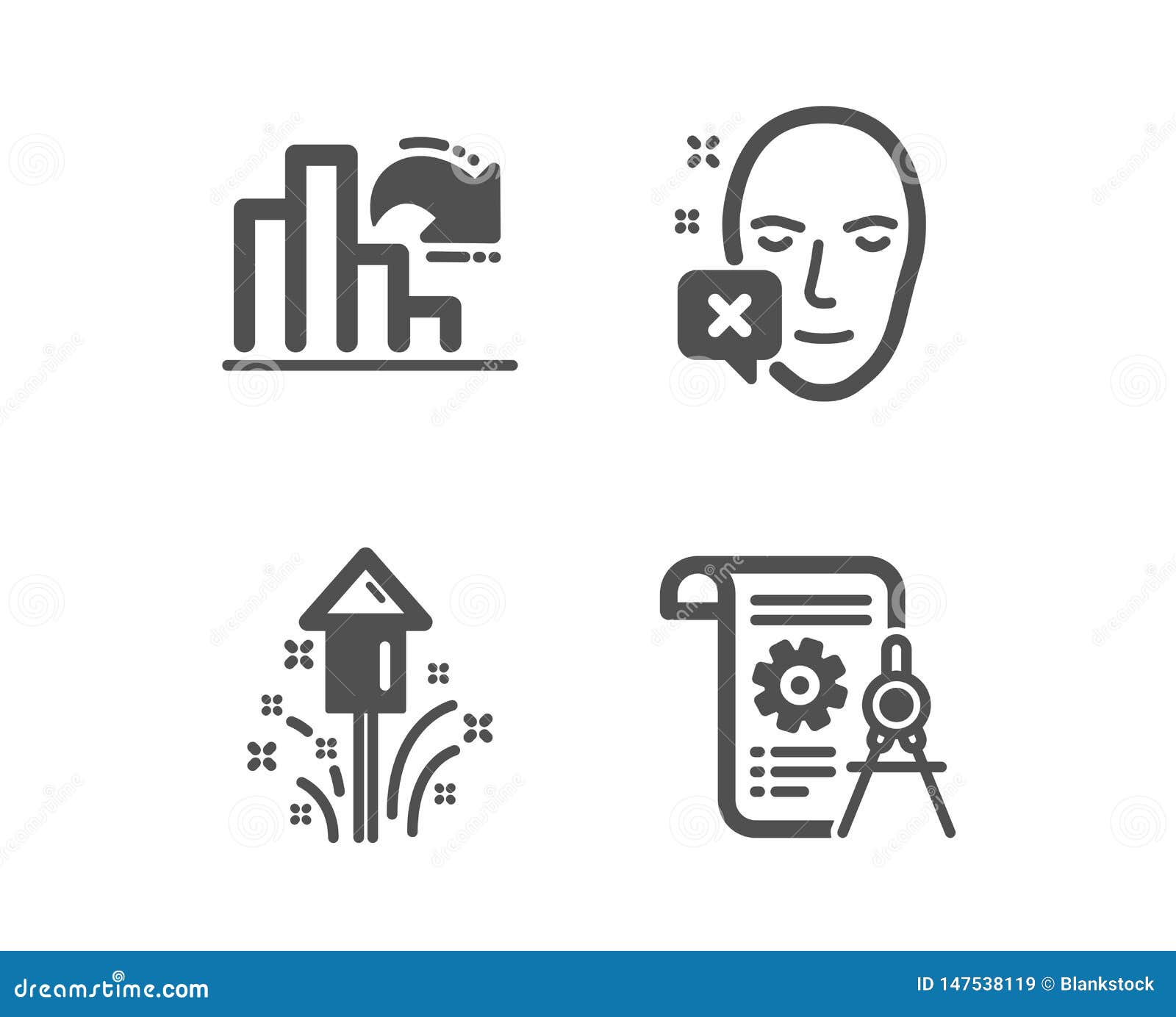 Divider Document, Computer Keyboard And Clock Icons Set. Left Arrow ...
