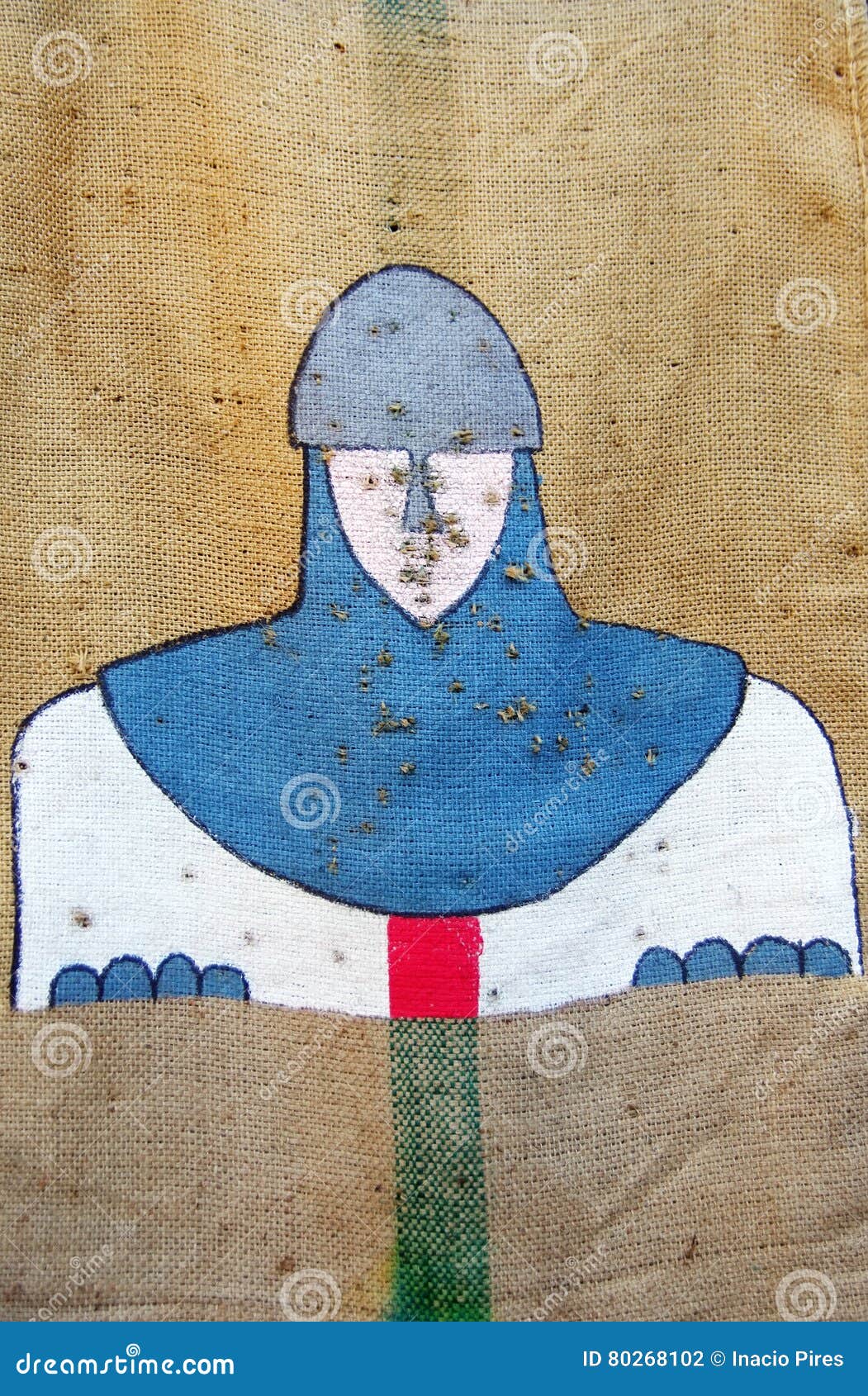 Face design of templar stock illustration. Illustration of ...