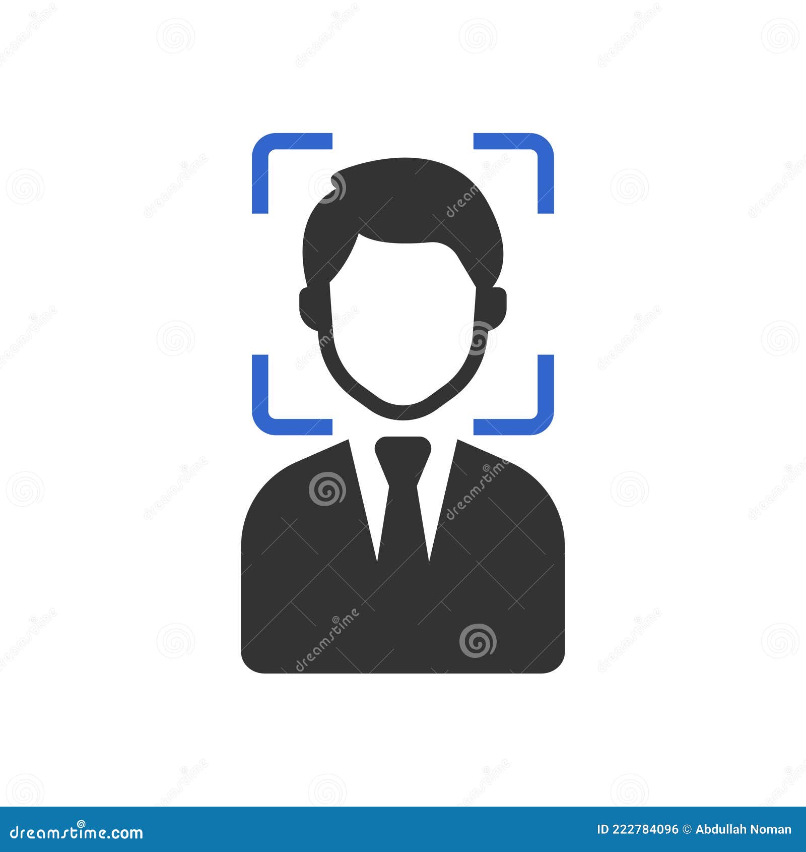 Face detection icon design stock vector. Illustration of phone - 222784096