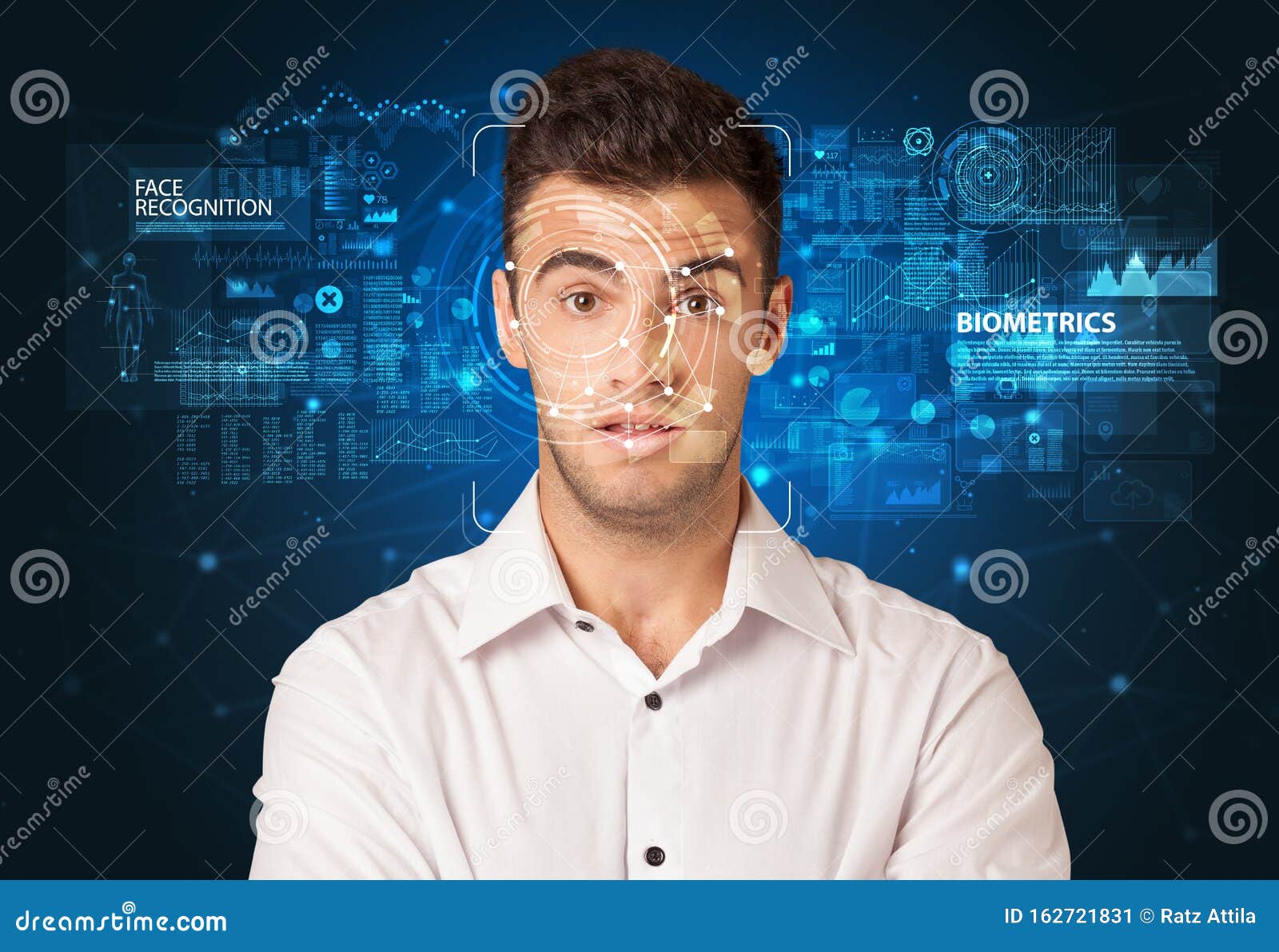 Face Detection and Recognition Stock Image - Image of entry, chip ...