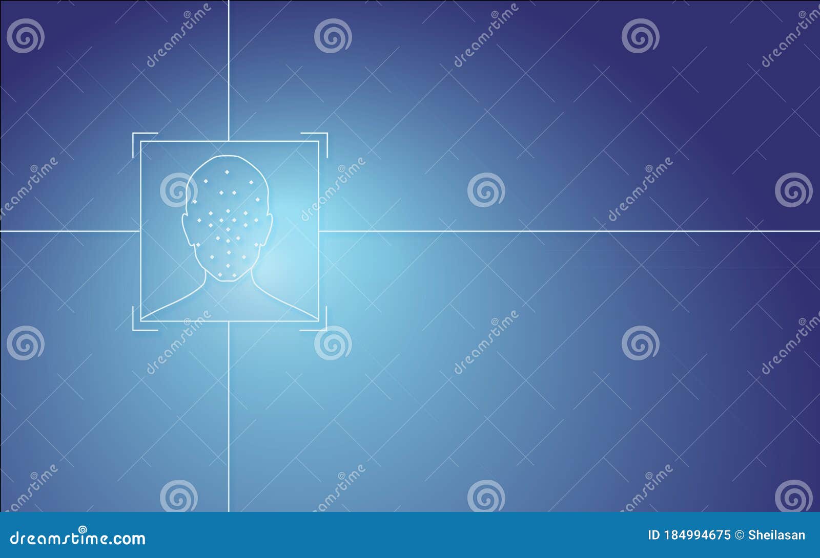 Face Detection and Recognition Stock Illustration - Illustration of ...