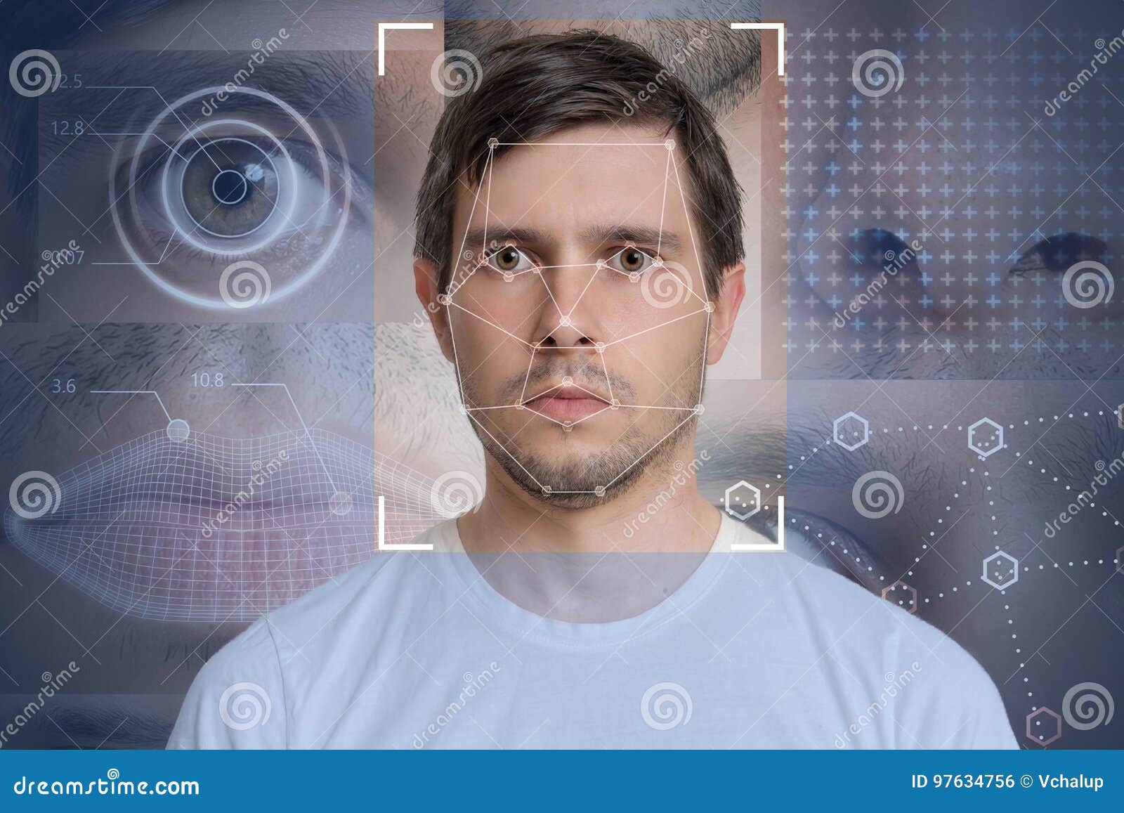 Face Detection And Recognition Of Man. Computer Vision Concept. Binary ... Face Detection And Recognition Of Man. Computer Vision Concept. Binary ...
