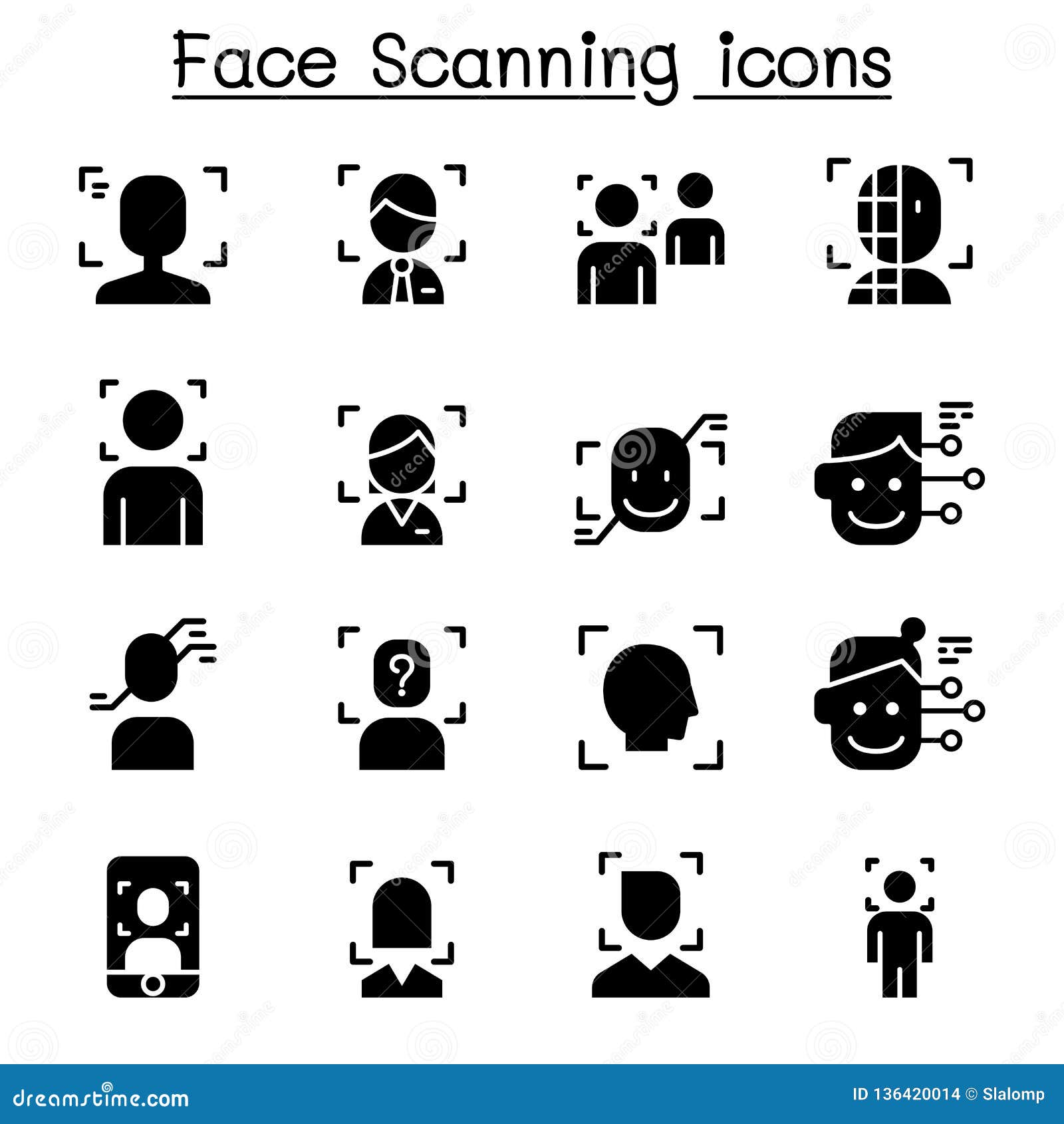 Face Detection, Facial Recognition Technology Concept. Tiny Characters ... Face Detection, Facial Recognition Technology Concept. Tiny Characters ...