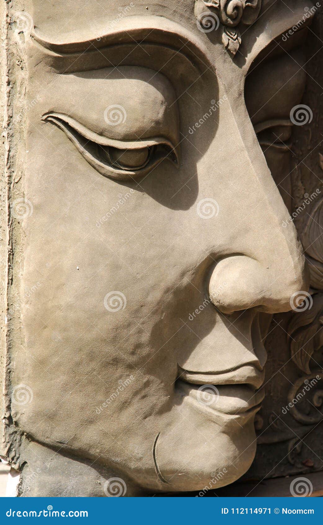 Face of the deva statue stock image. Image of detail - 112114971