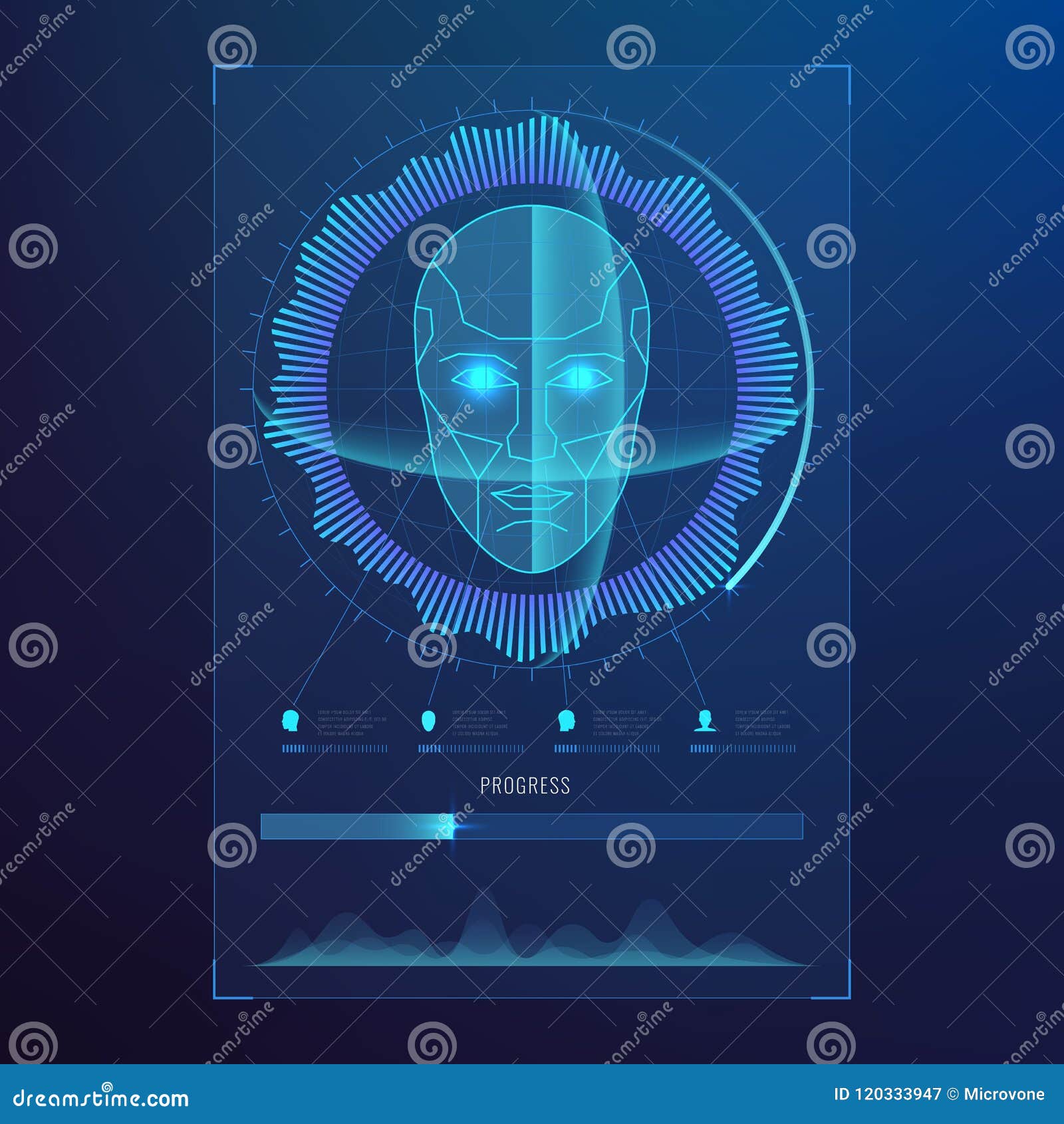 Biometric Scanning Of Human Stock Photography | CartoonDealer.com #22601168